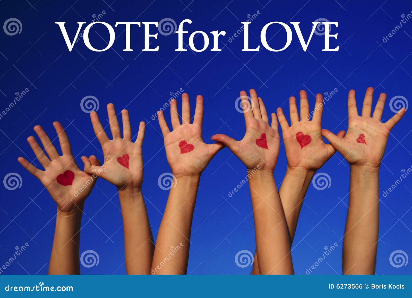 Vote for love stock photo. Image of together, vote, hands - 6273566