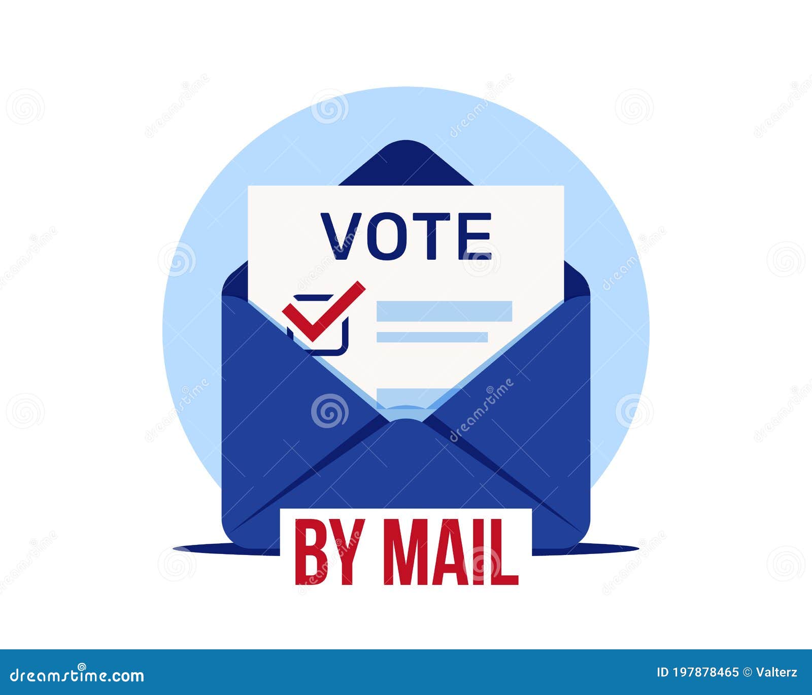 Vote By Mail. Stay Safe Concept. The 2020 United States Presidential ...
