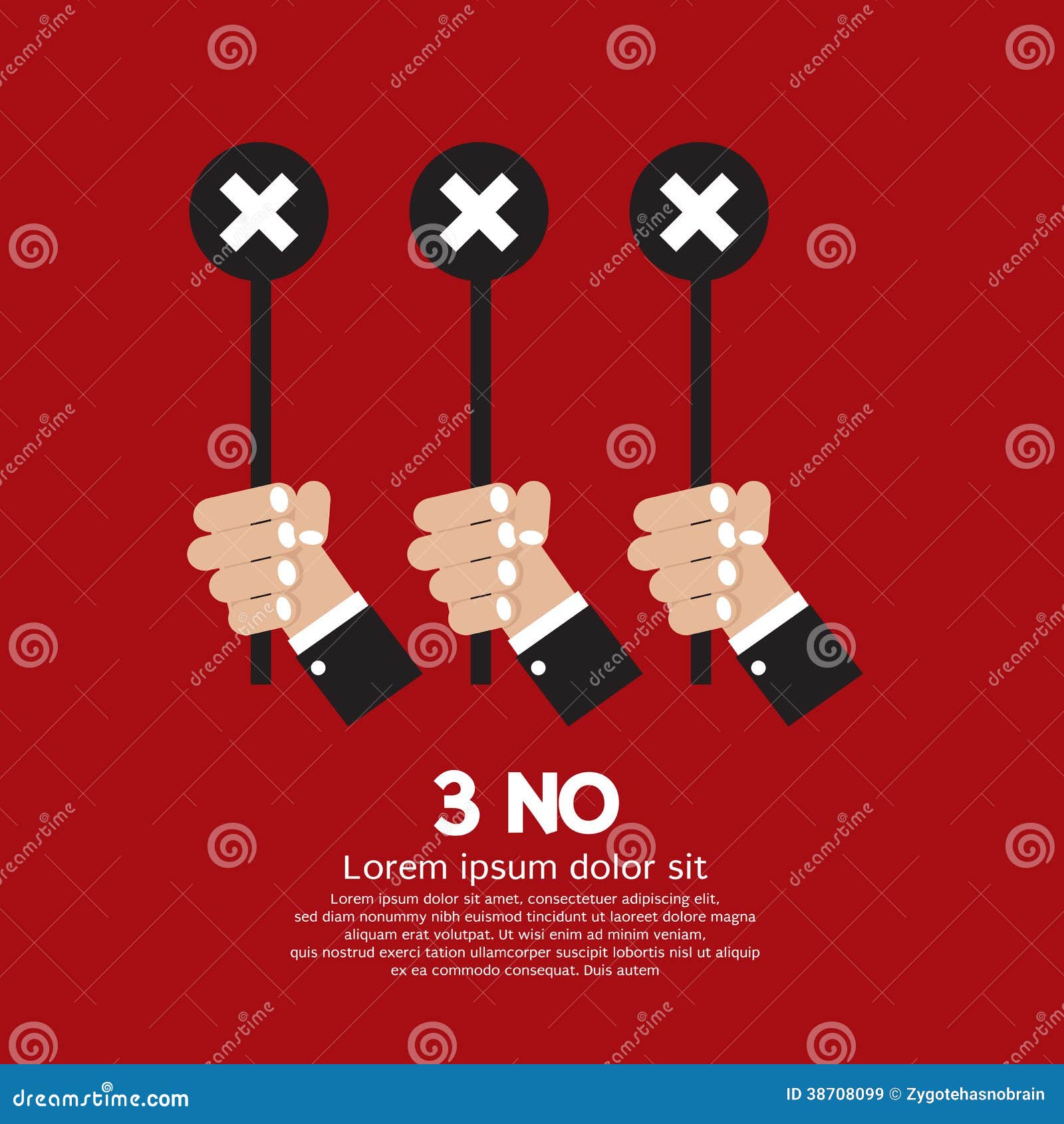 Vote No stock vector. Illustration of isolated, check - 38708099