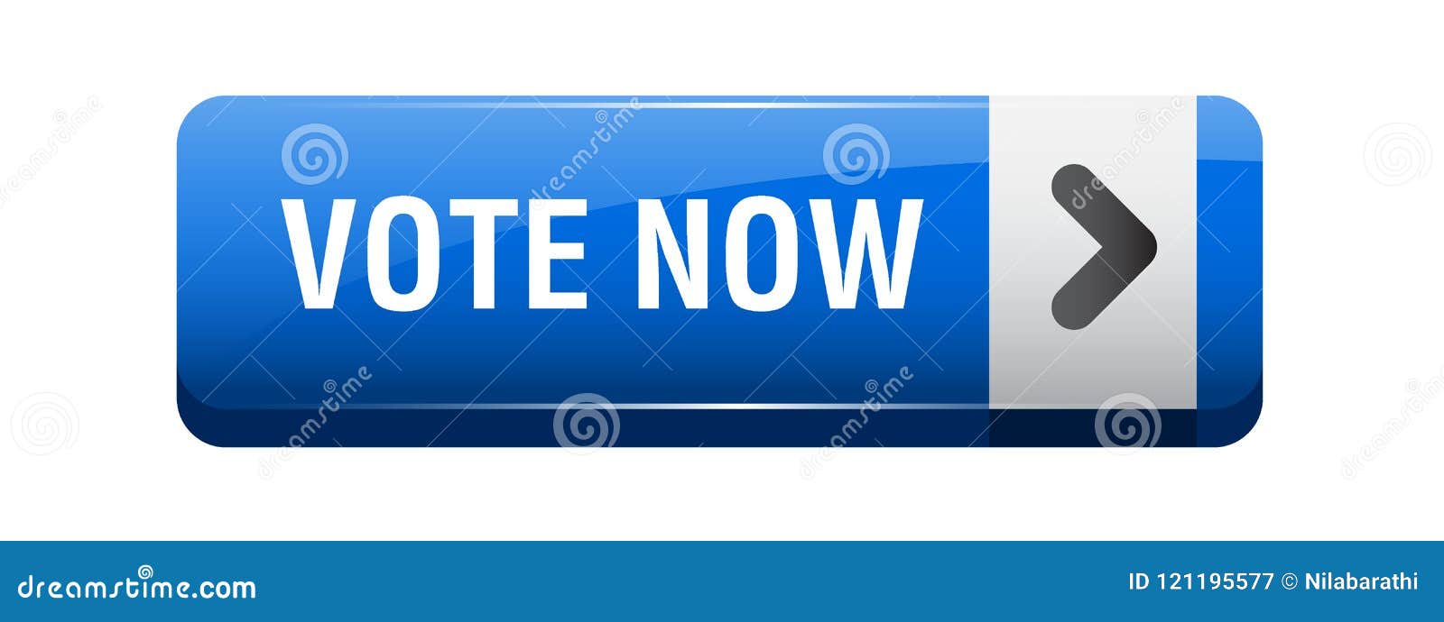 Vote now button blue stock illustration. Illustration of decision ...