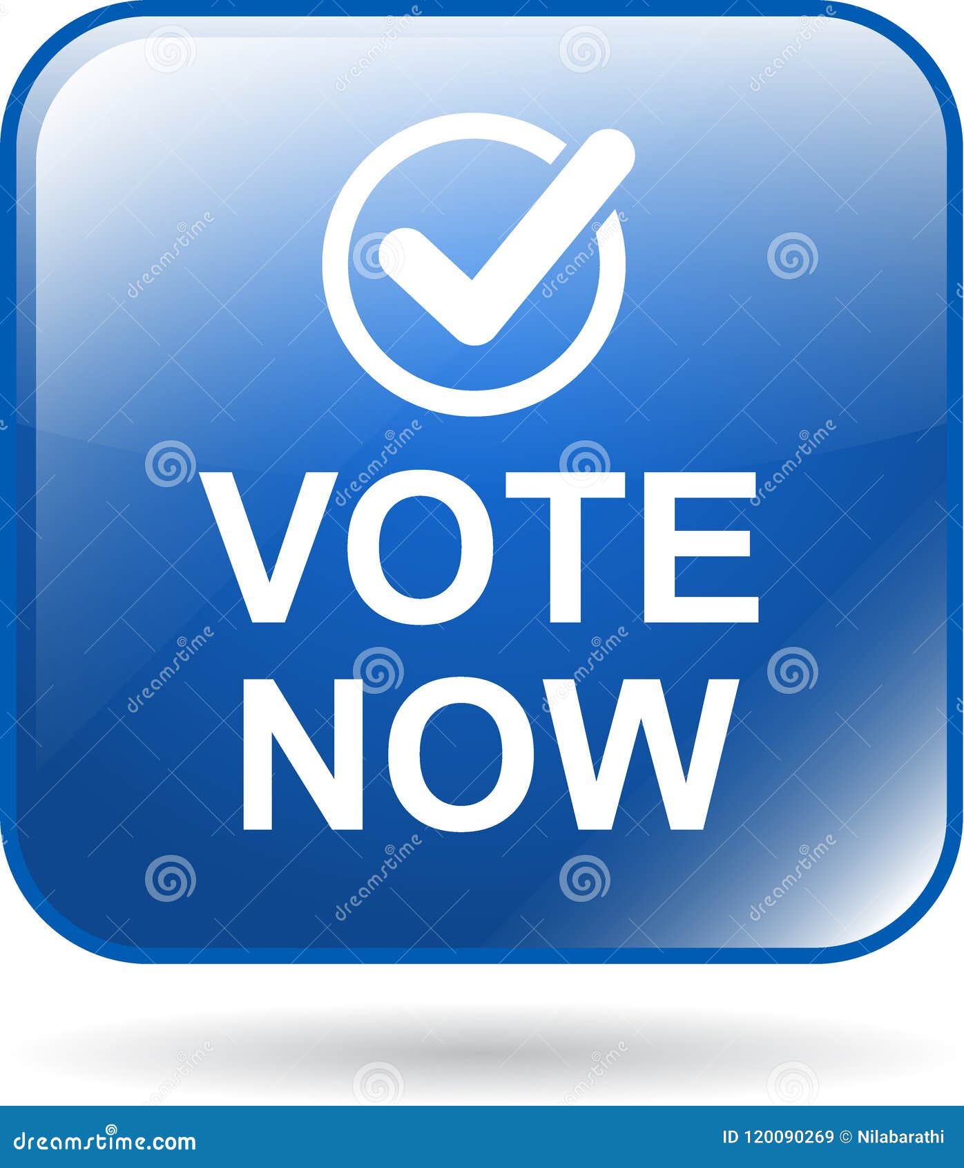 Vote now button icon stock illustration. Illustration of choose - 120090269