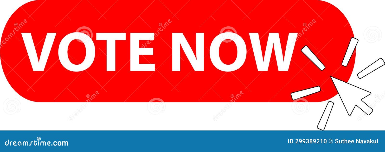 Vote Now Button Icon. Voting Sign. Elections Symbol. Flat Style Stock ...