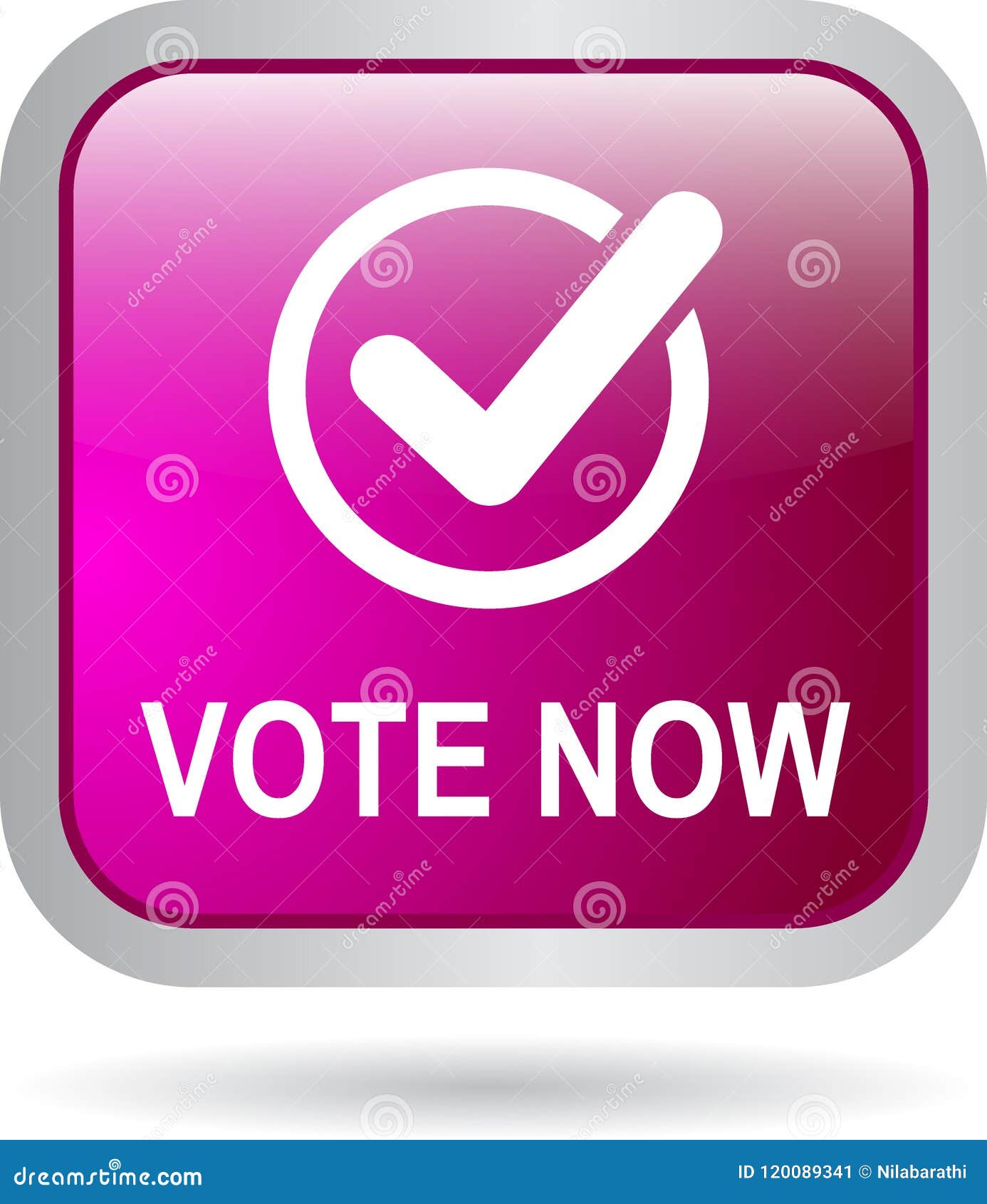 Vote now button icon stock illustration. Illustration of blog - 120089341