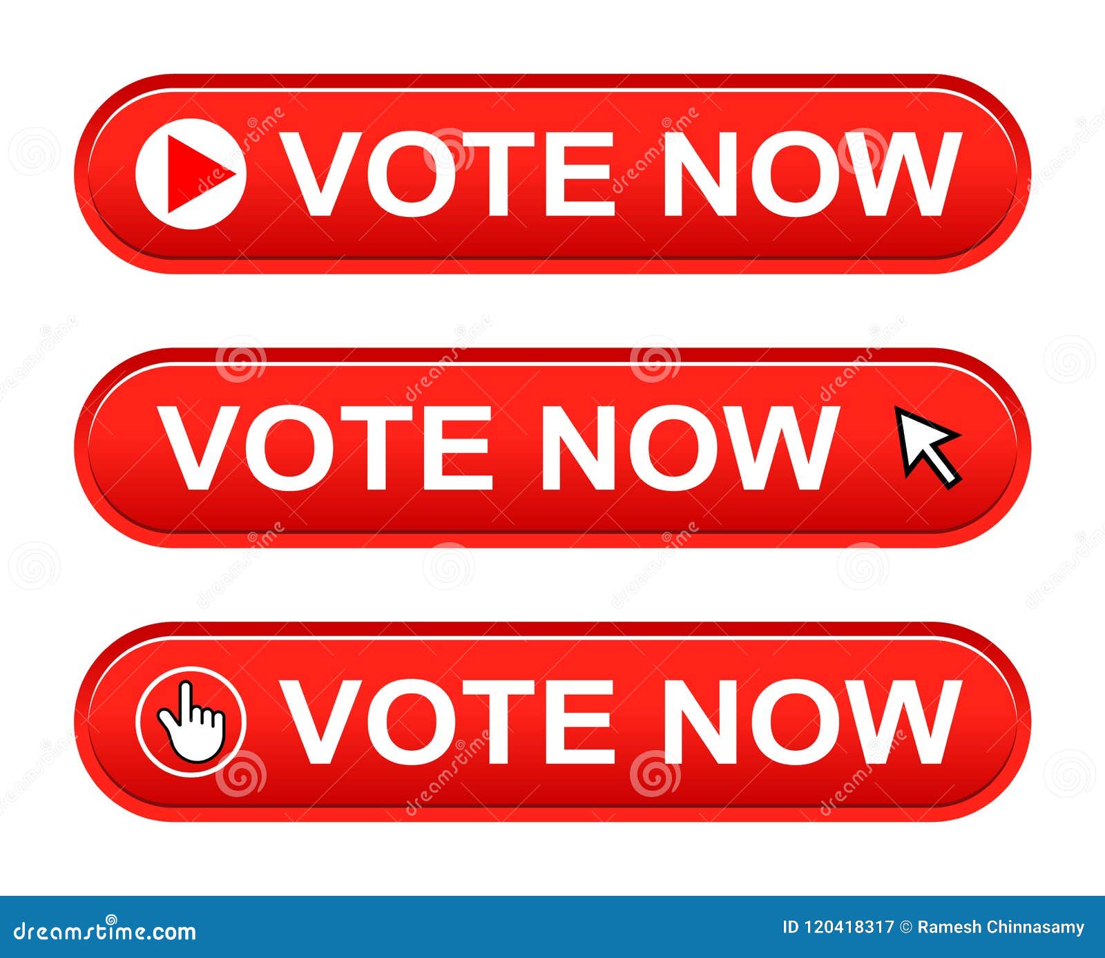 Vote now button stock vector. Illustration of abstract - 120418317