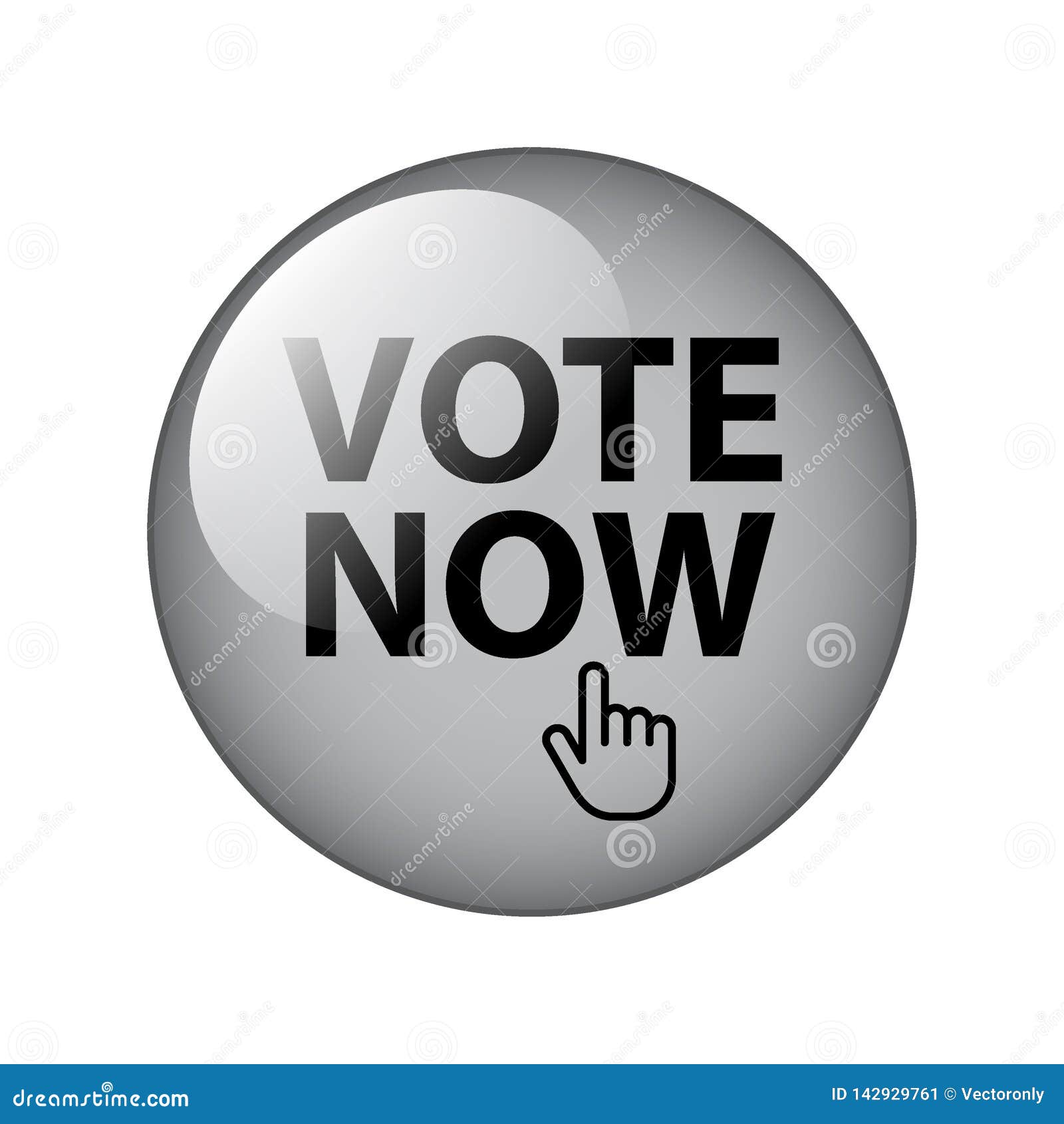 Vote now button stock illustration. Illustration of clipart - 142929761