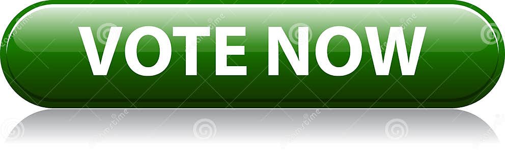 Vote now green button stock vector. Illustration of choosing - 121921018