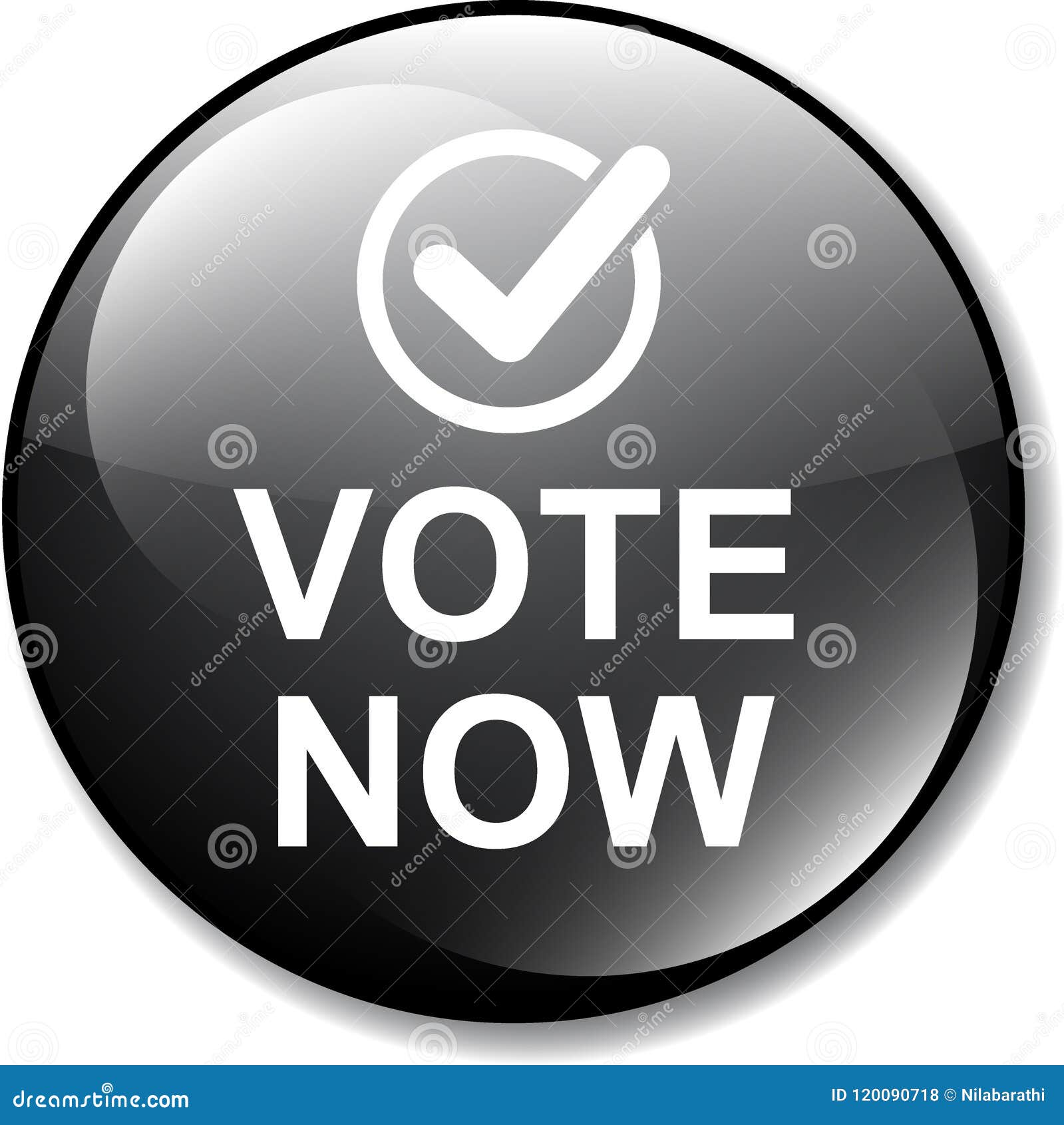Vote now button icon stock illustration. Illustration of online - 120090718