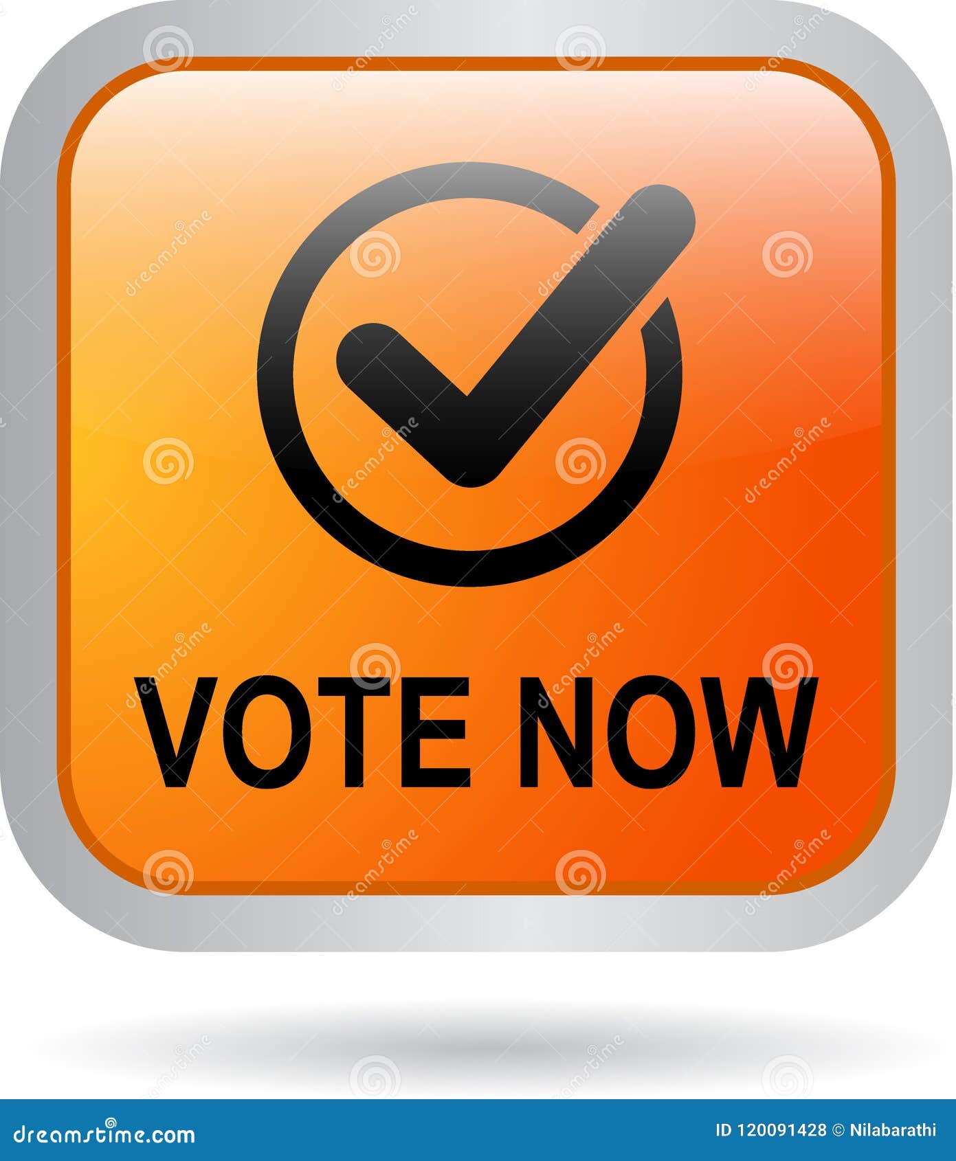 Vote now button icon stock illustration. Illustration of choose - 120091428