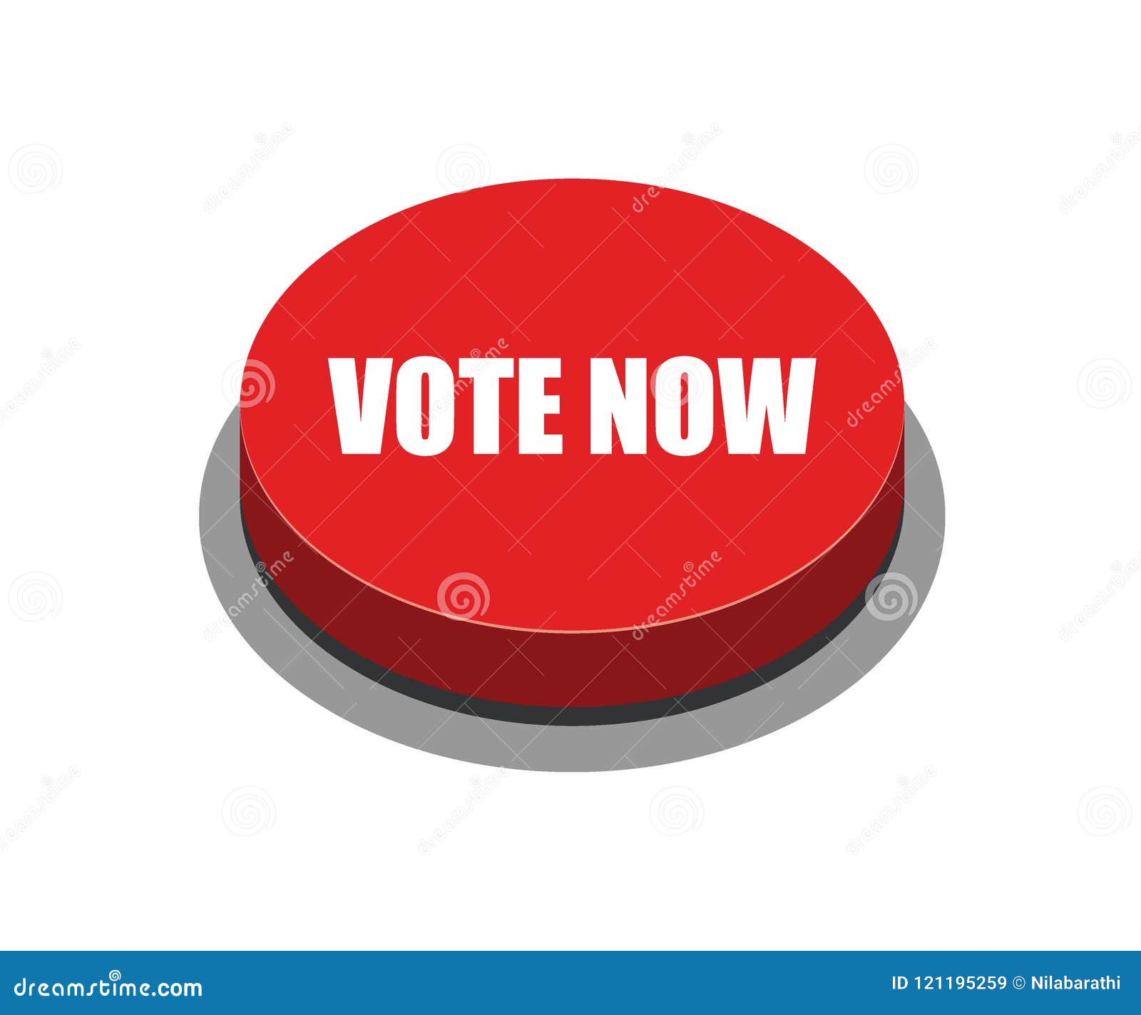 Vote now button red stock illustration. Illustration of choice - 121195259
