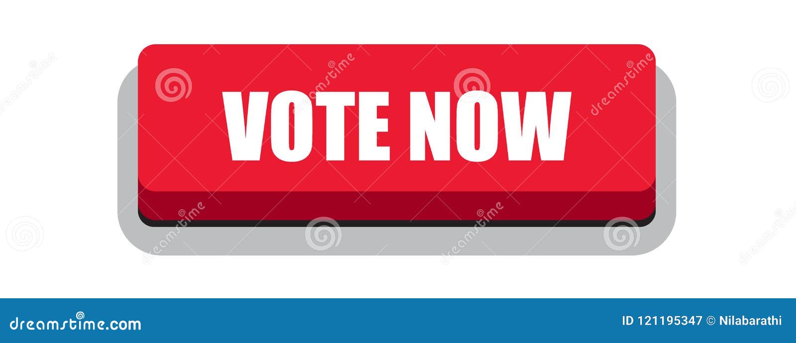 Vote now button red stock illustration. Illustration of isolated ...