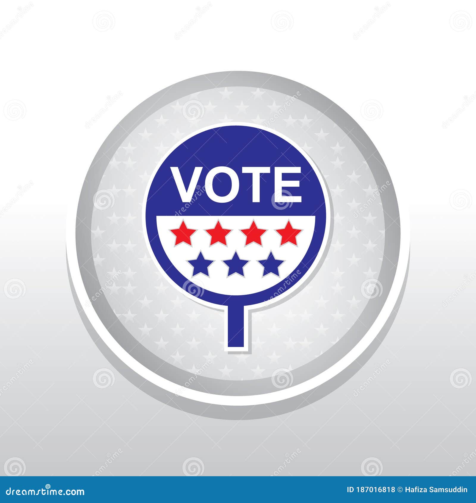 Vote Placard. Vector Illustration Decorative Design Stock Vector ...