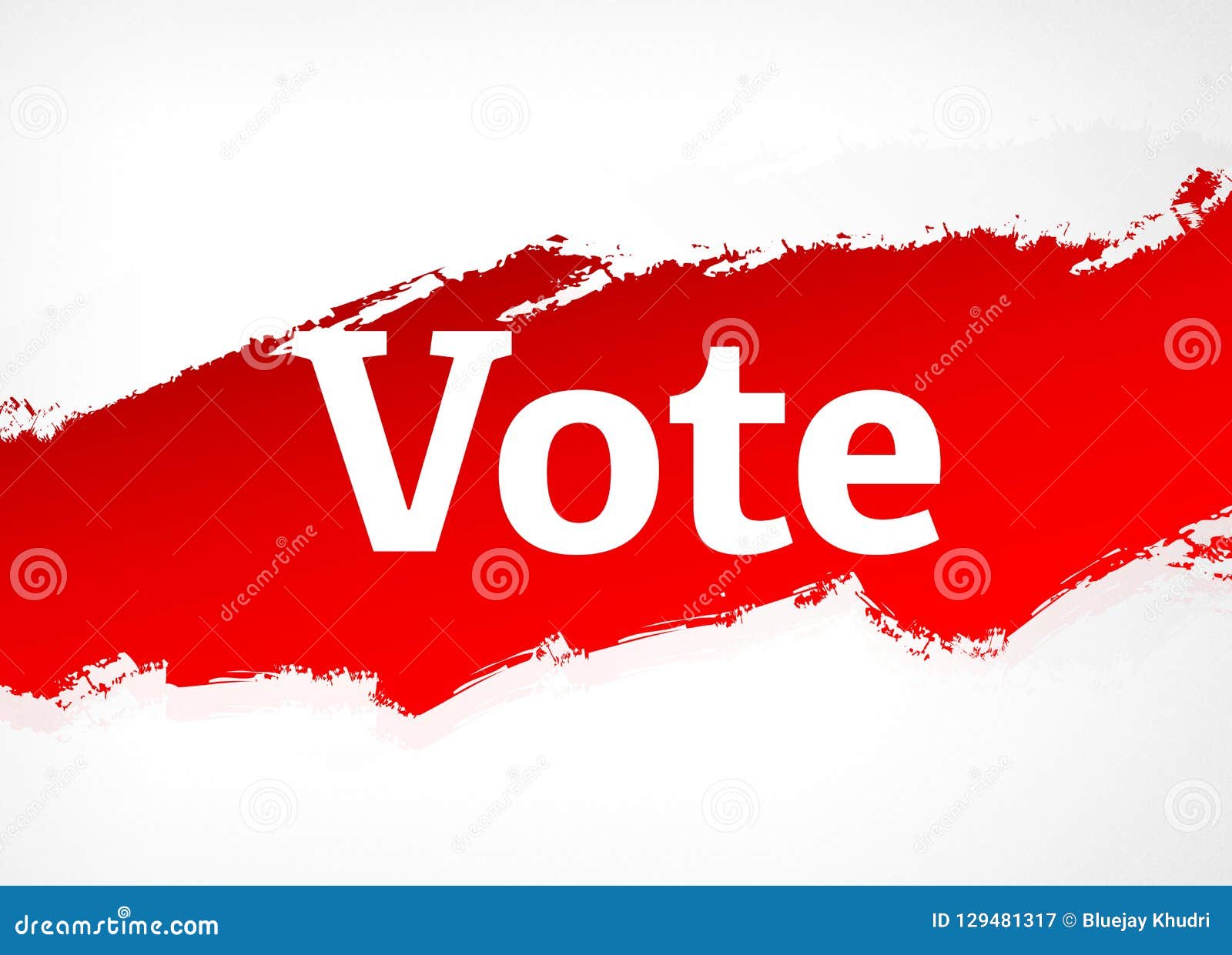 Vote Red Brush Abstract Background Illustration Stock Illustration ...