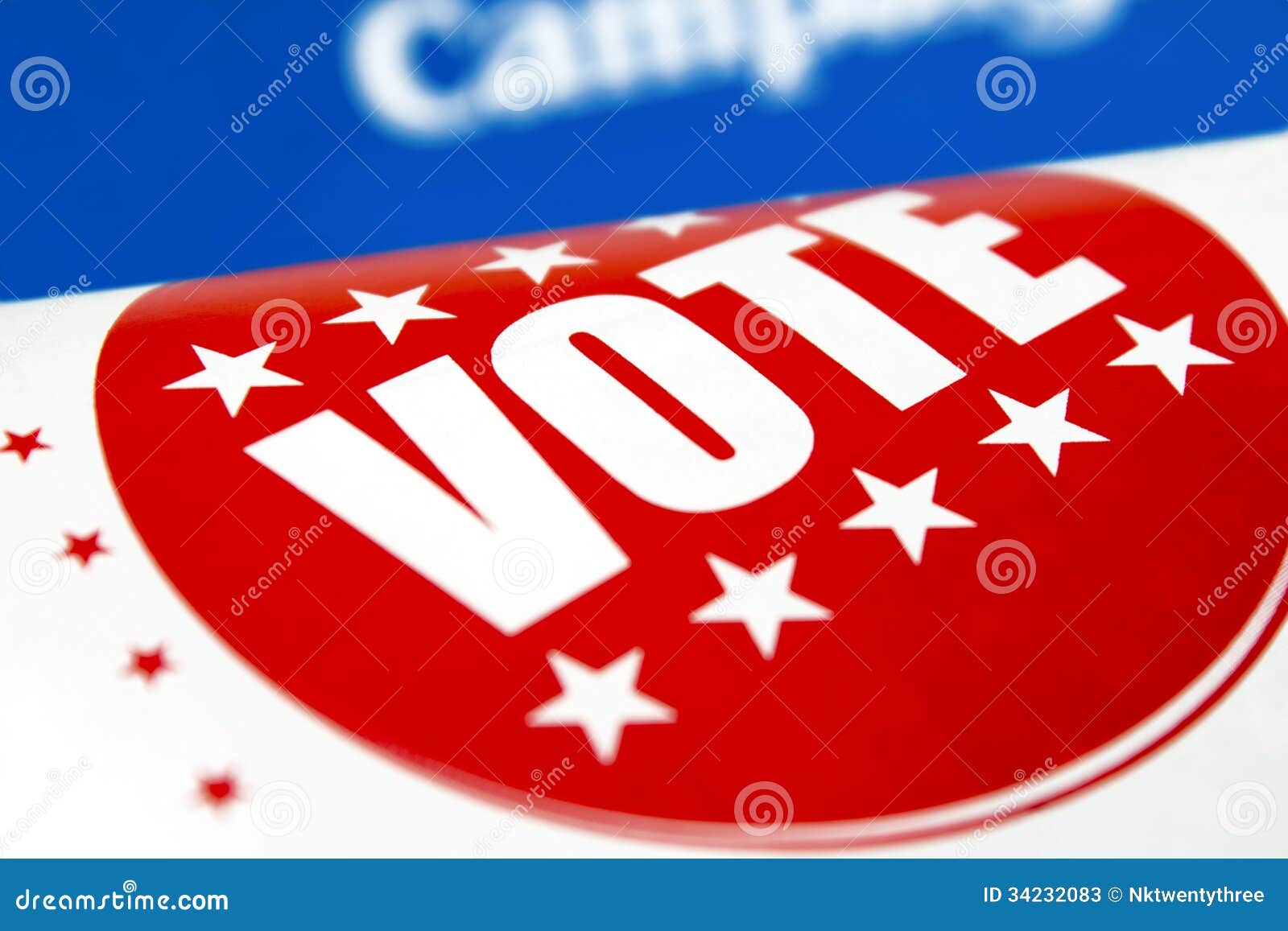 Vote! stock image. Image of democrat, america, campaign - 34232083