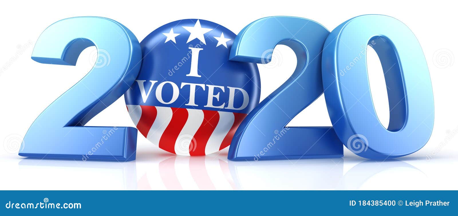 Vote 2020. Red, White, and Blue Voting Pin in 2020 with I Voted Text ...