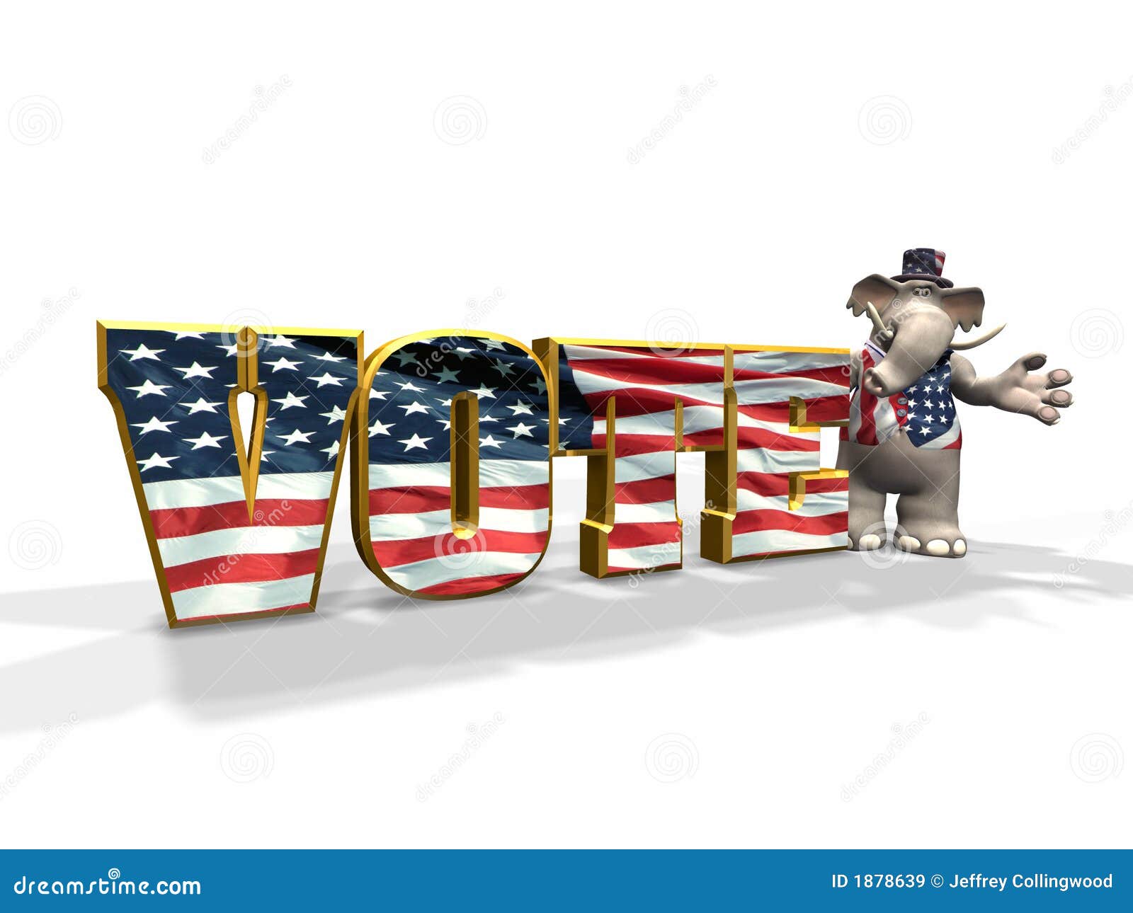 Vote Republican editorial stock image. Illustration of gray - 1878639