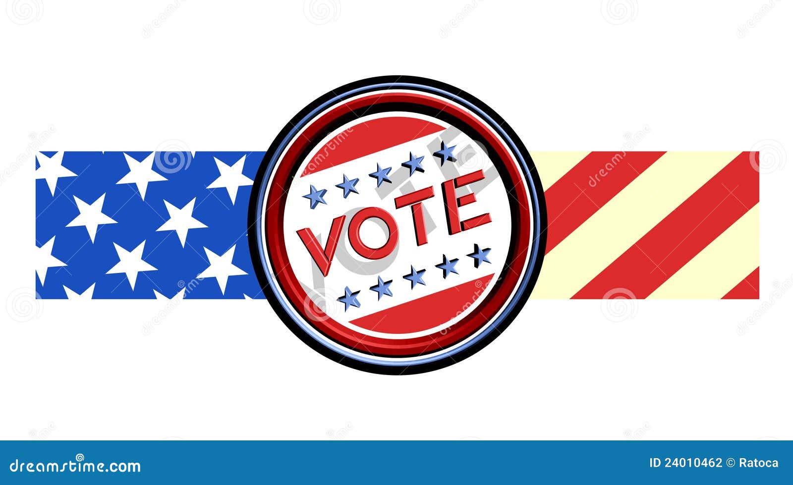 Vote ribbon stock vector. Illustration of democracy, innovation - 24010462