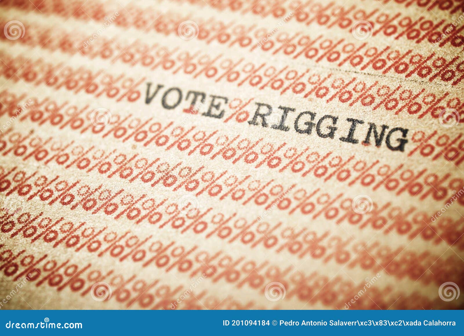 Vote rigging phrase stock photo. Image of phrase, conceptual - 201094184