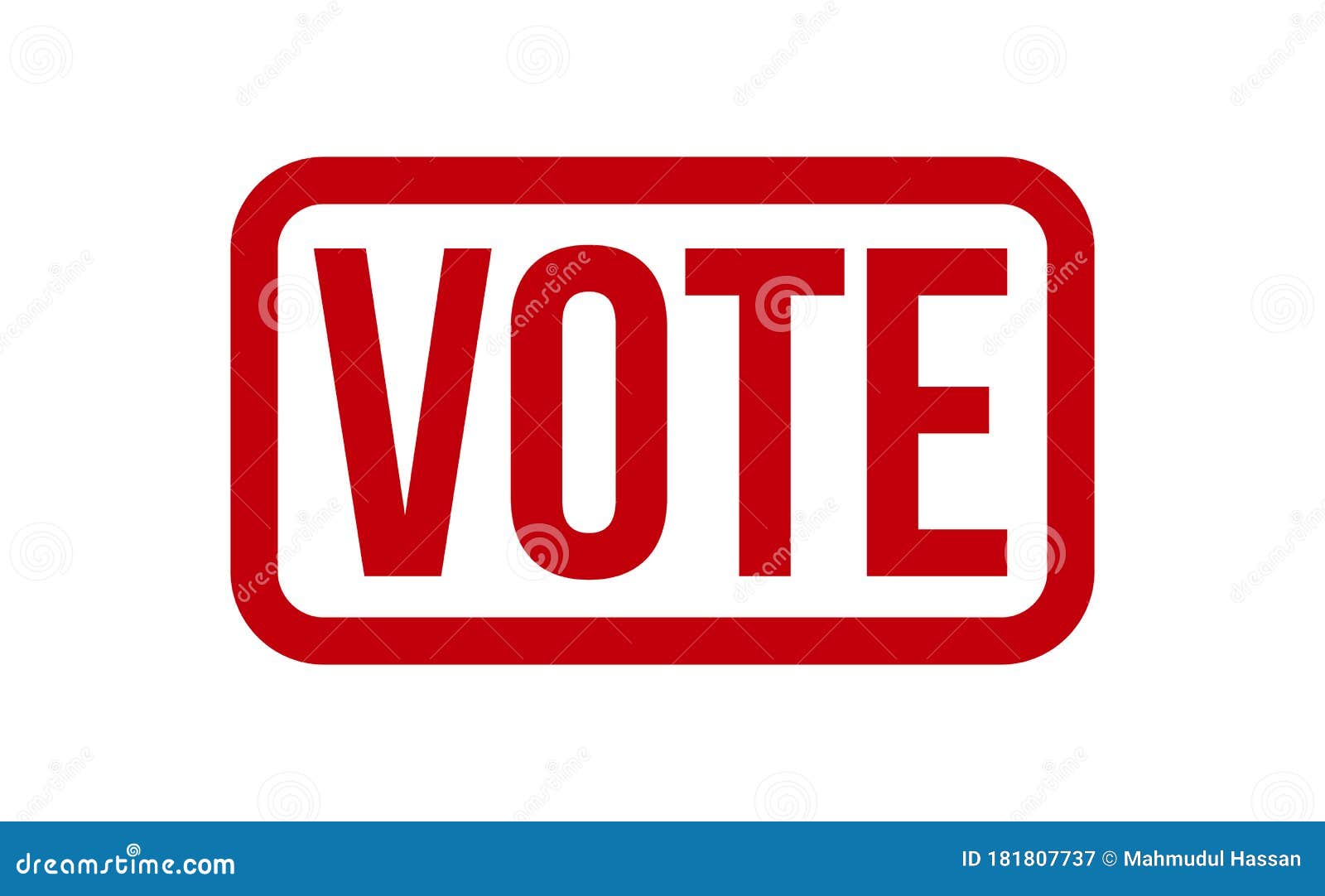 Vote Rubber Stamp. Red Vote Rubber Grunge Stamp Seal Vector ...