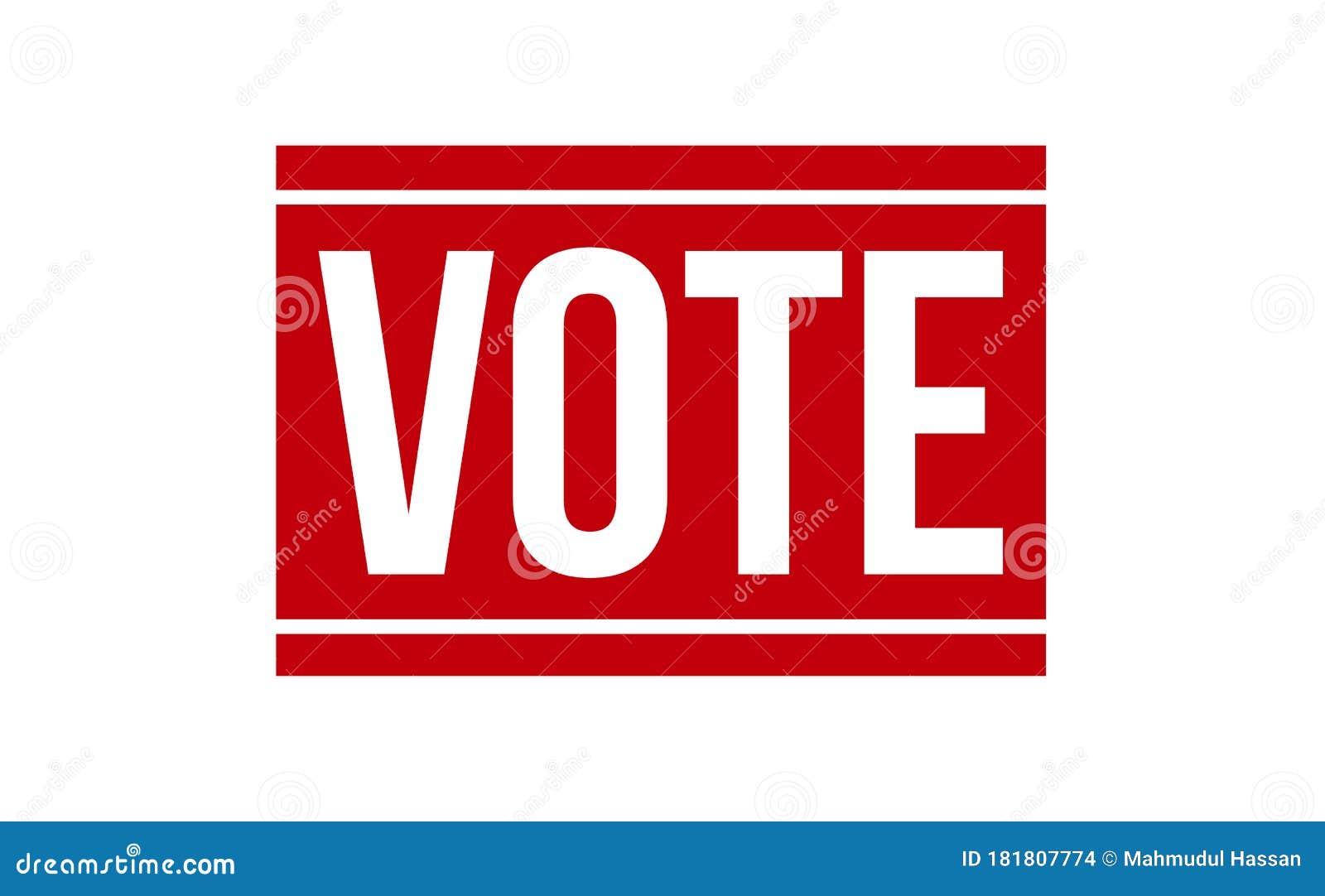 Vote Rubber Stamp. Red Vote Rubber Grunge Stamp Seal Vector ...