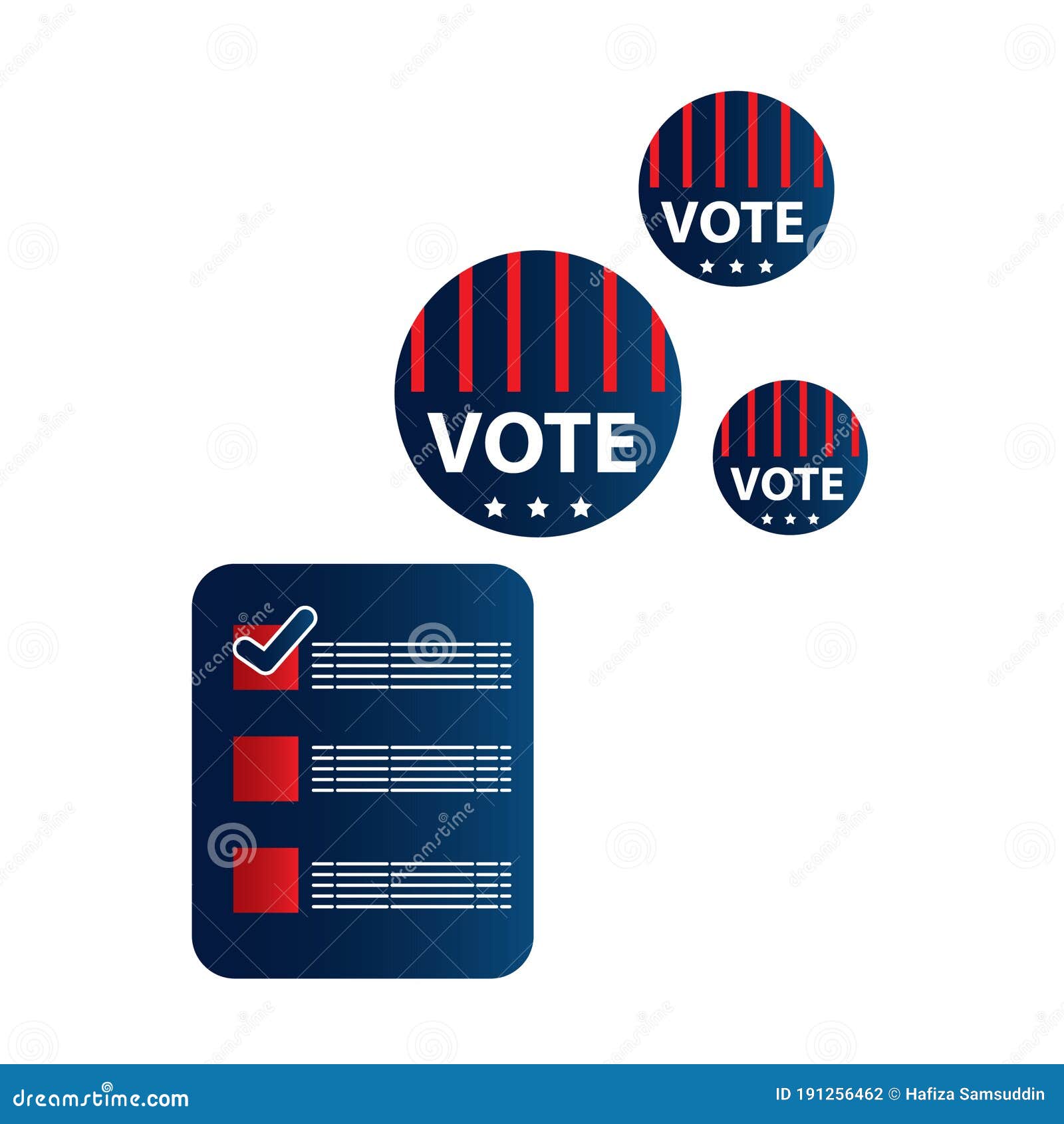 Vote Sheet. Vector Illustration Decorative Design Stock Vector ...