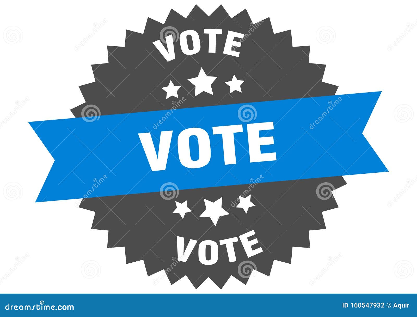 Vote stock vector. Illustration of circle, grey, black - 160547932