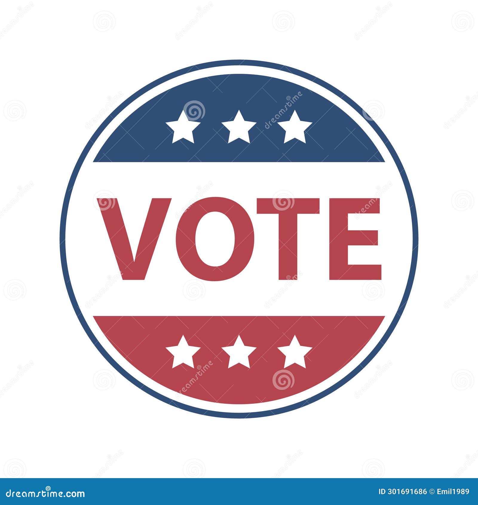 Vote Icon Symbol Basic Simple Design. Stock Illustration - Illustration ...