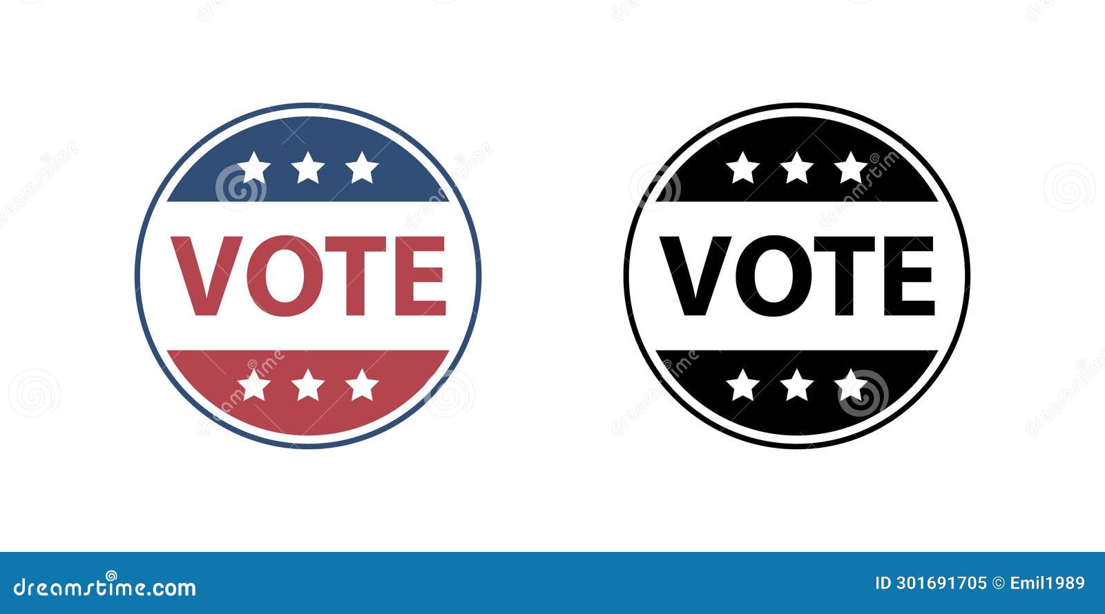Vote Sign Icon Simple Basic Design. Stock Illustration - Illustration ...
