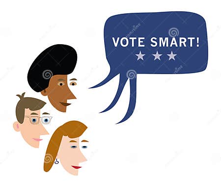 Vote smart advice stock vector. Illustration of point - 22851769