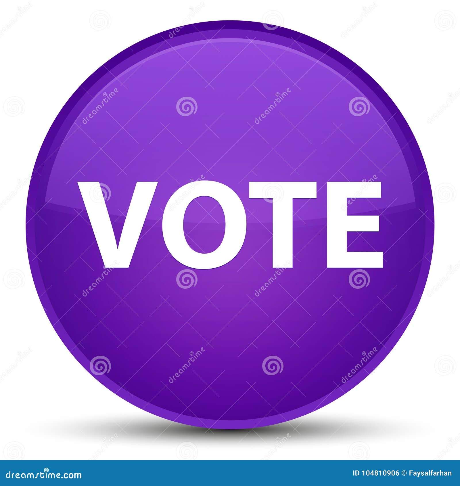 Vote Special Purple Round Button Stock Illustration - Illustration of ...
