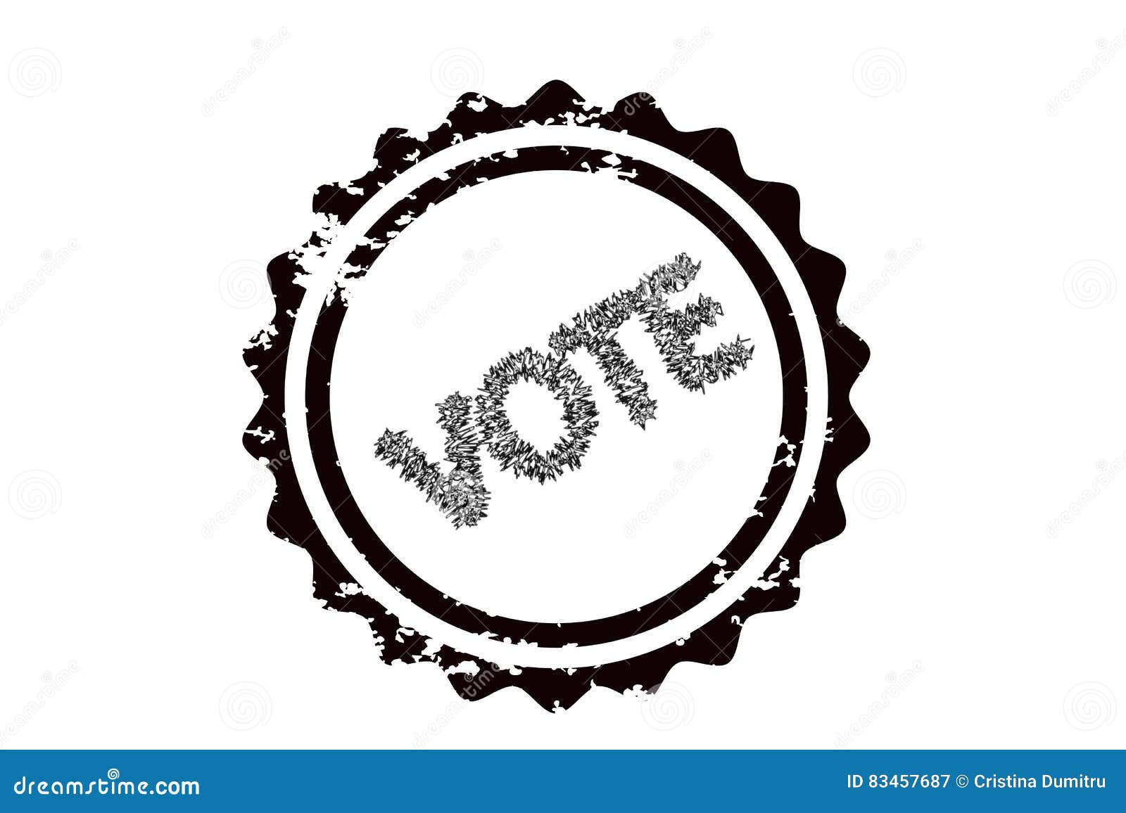 Vote stamp stock illustration. Illustration of republican - 83457687