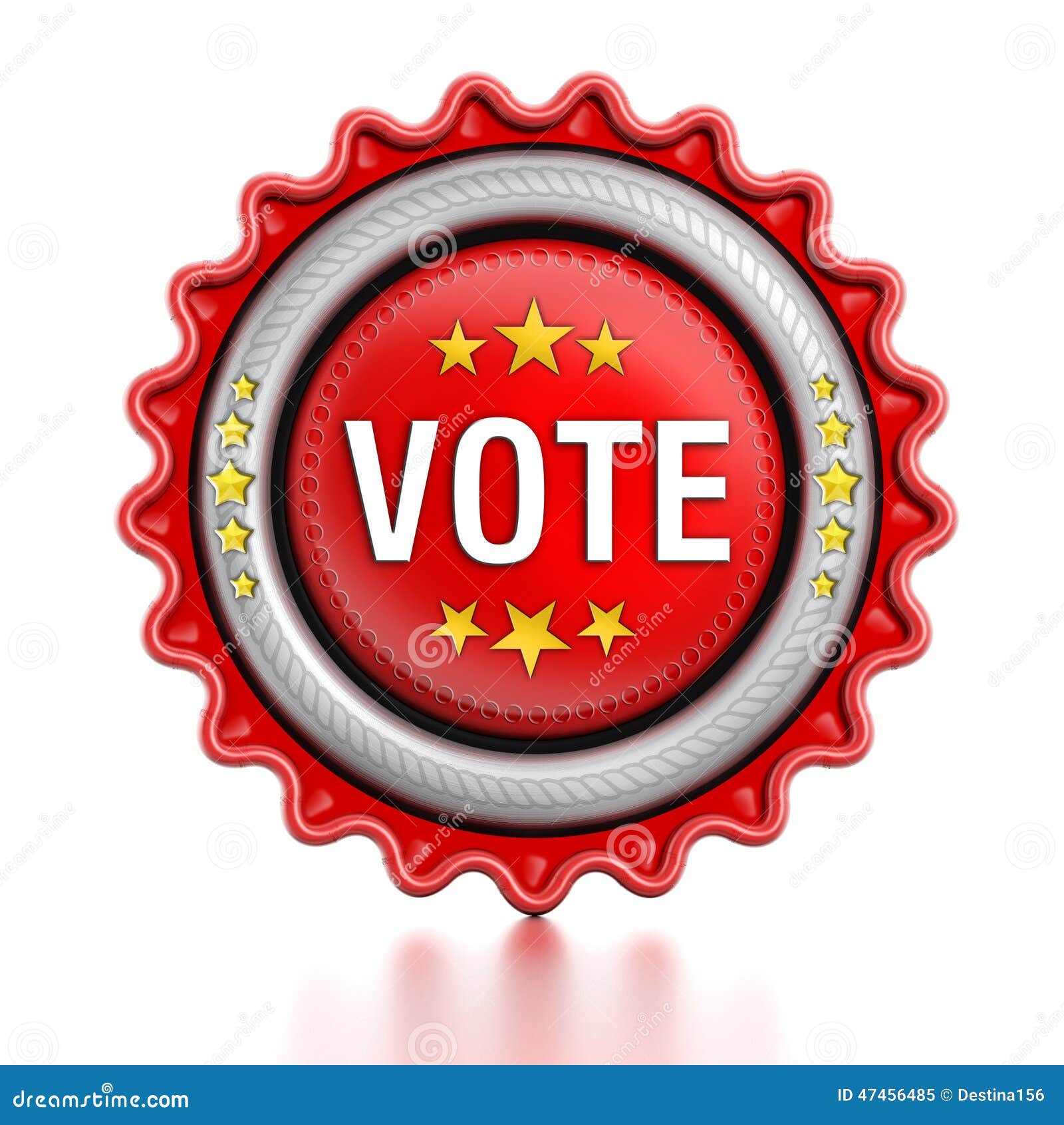 Vote stamp stock illustration. Illustration of stars - 47456485