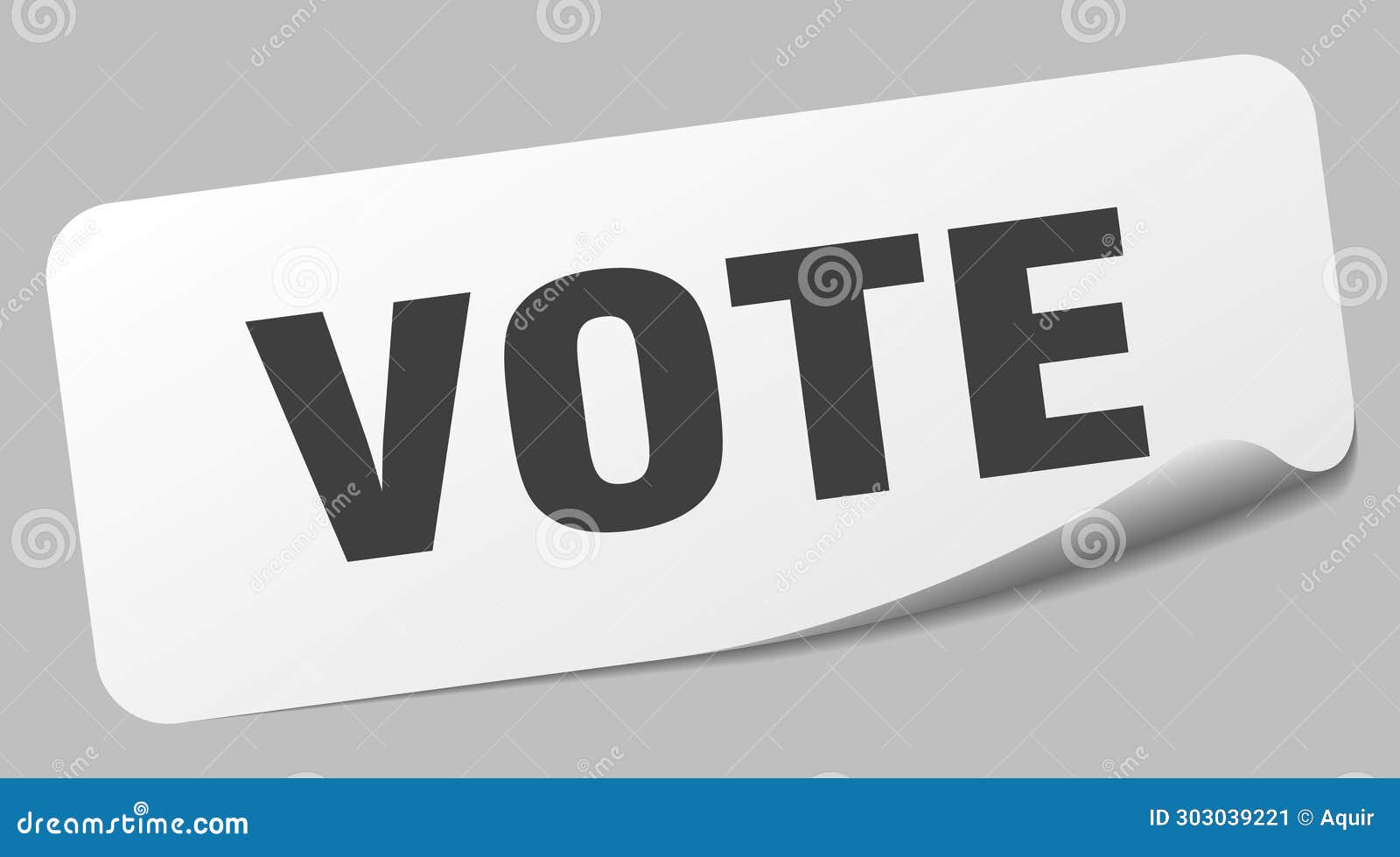 Vote Sticker. Vote Sign On Transparent Background Vector Illustration ...