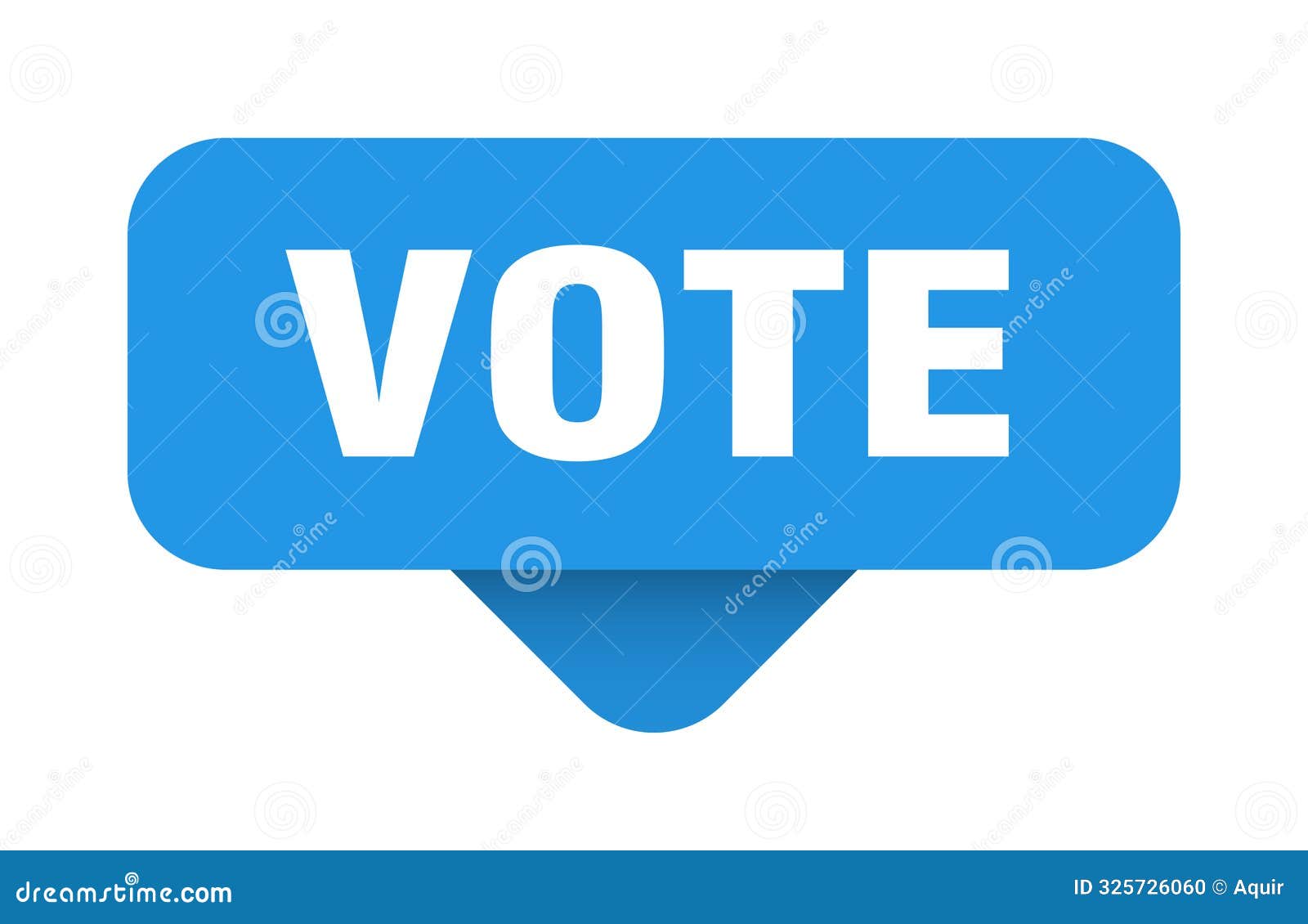 Vote Sticker. Vote Sign on Transparent Background Stock Vector ...
