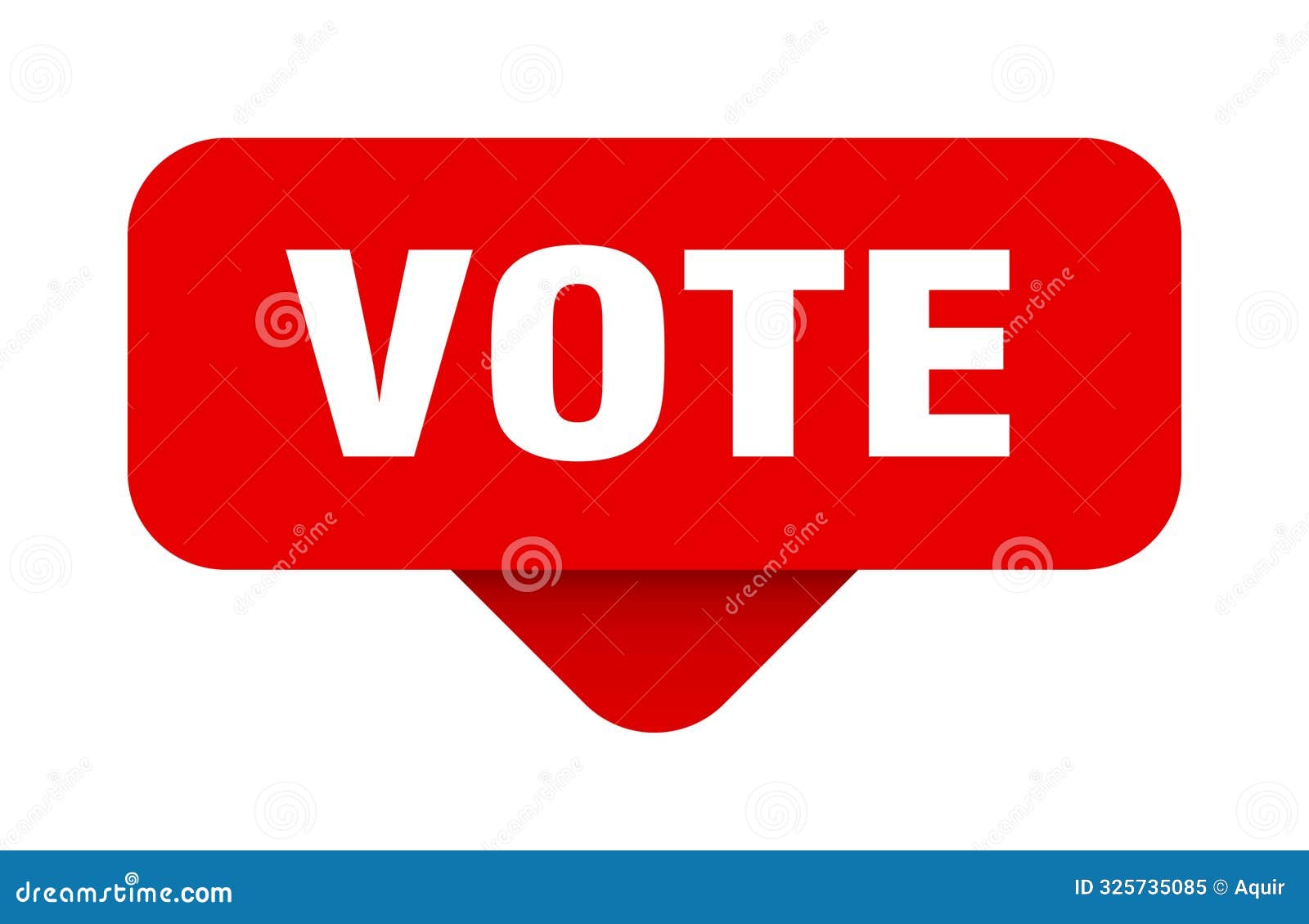 Vote Sticker. Vote Sign on Transparent Background Stock Vector ...
