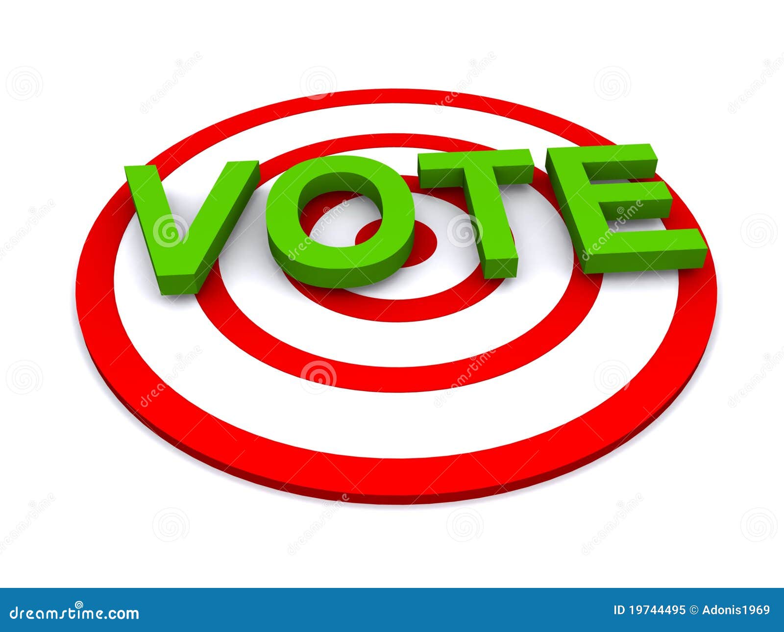 Vote in a target stock illustration. Illustration of text - 19744495