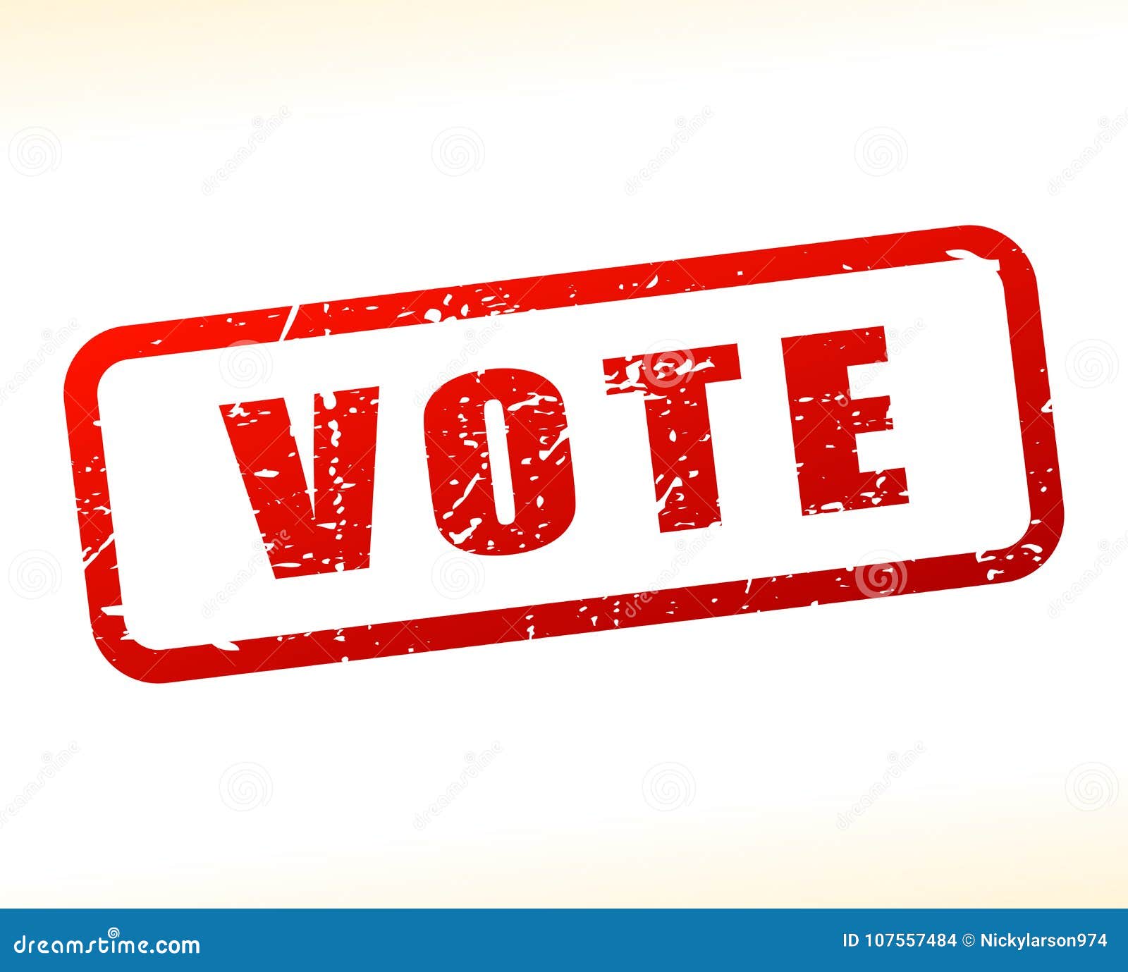 Vote Text Buffered on White Background Stock Vector - Illustration of ...