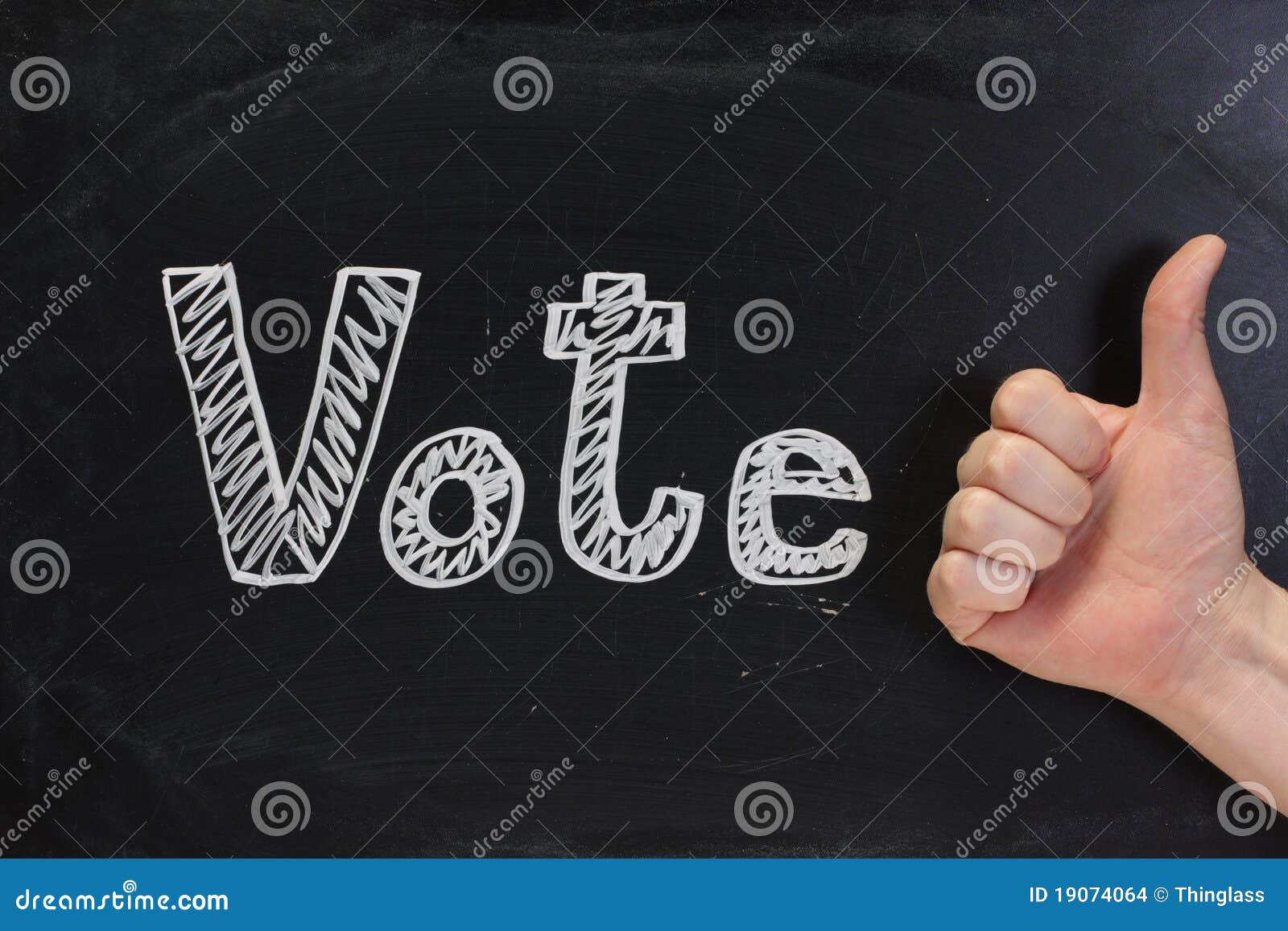 Vote Thumbs Up stock photo. Image of elect, positive - 19074064