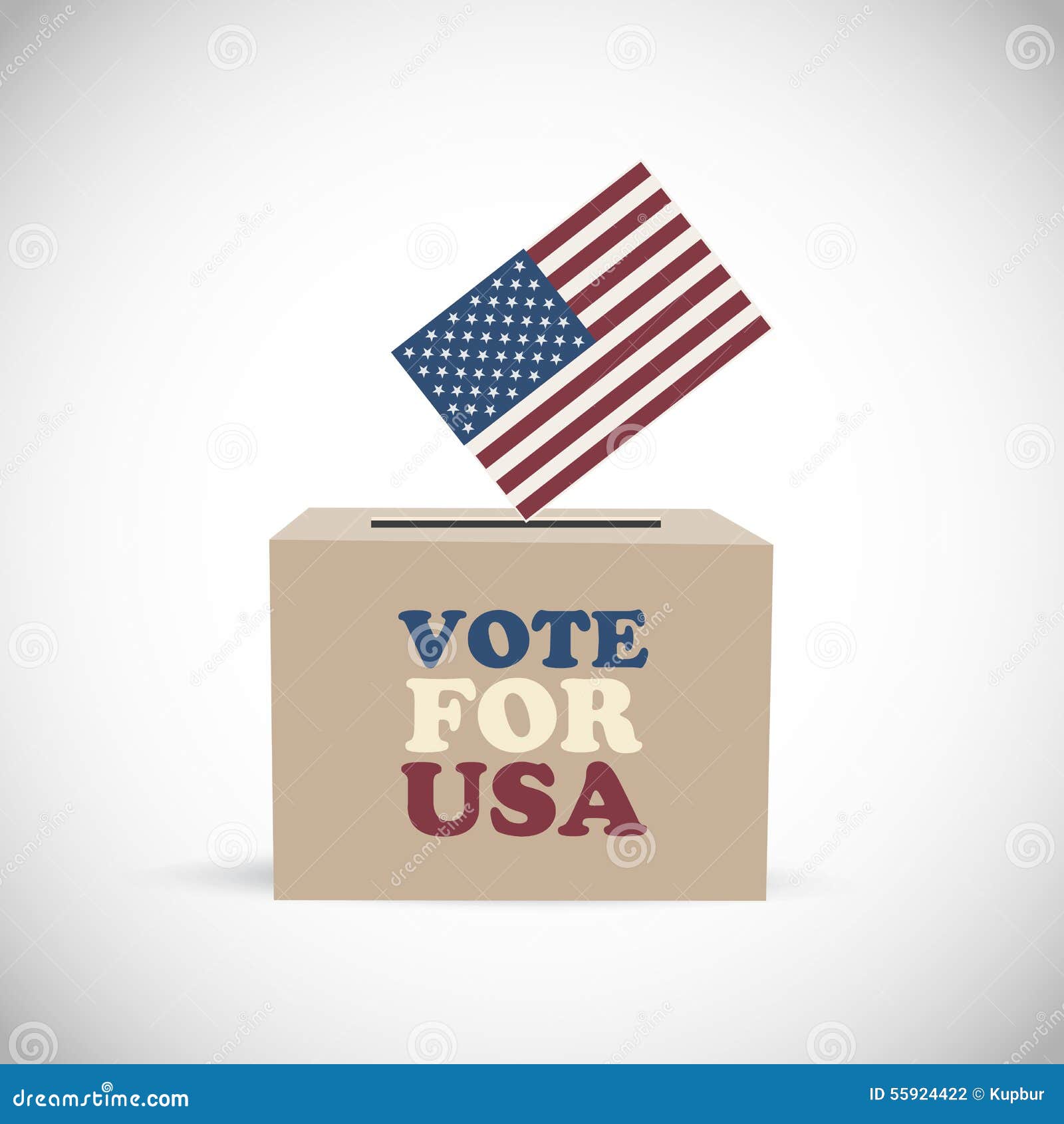 Vote for Us America stock vector. Illustration of america - 55924422