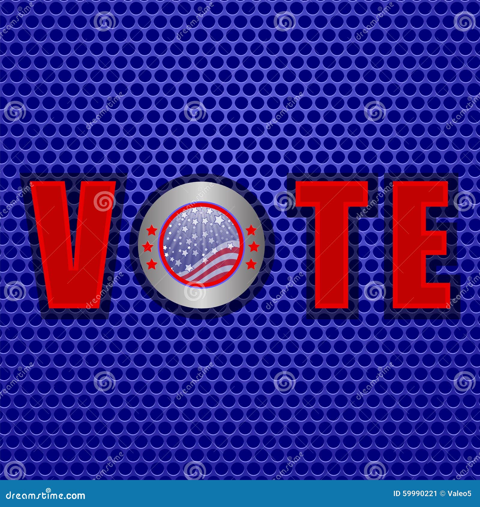 Vote in USA stock vector. Illustration of label, election - 59990221