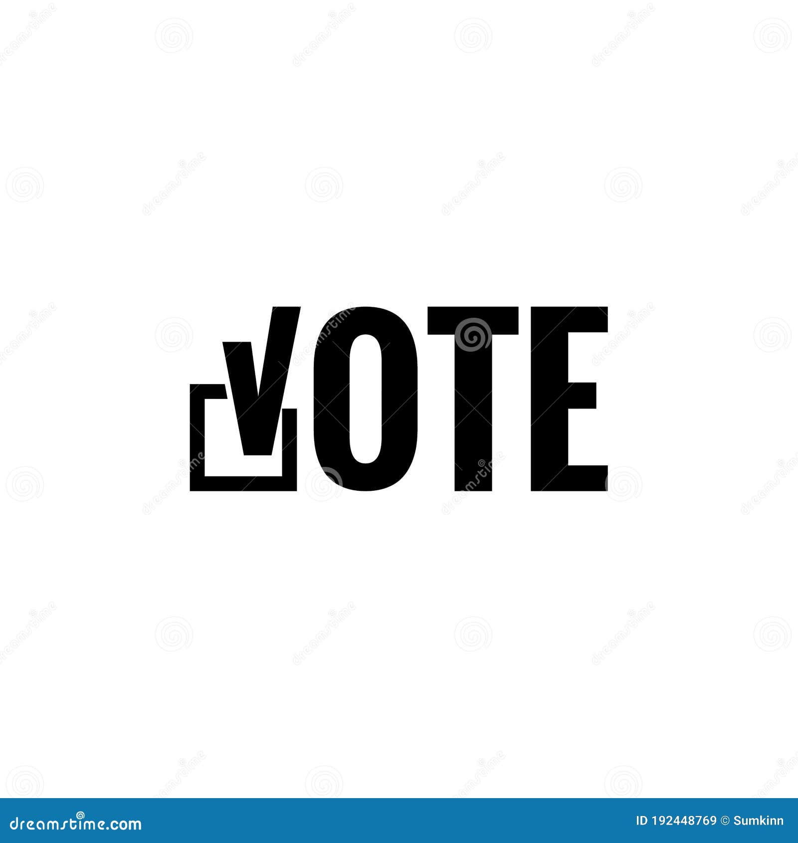 Vote vector icon. stock vector. Illustration of election - 192448769