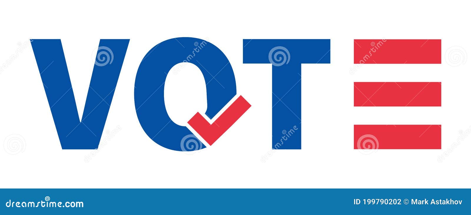 Vote Vector Illustration. President Election Day Logo Stock Vector ...