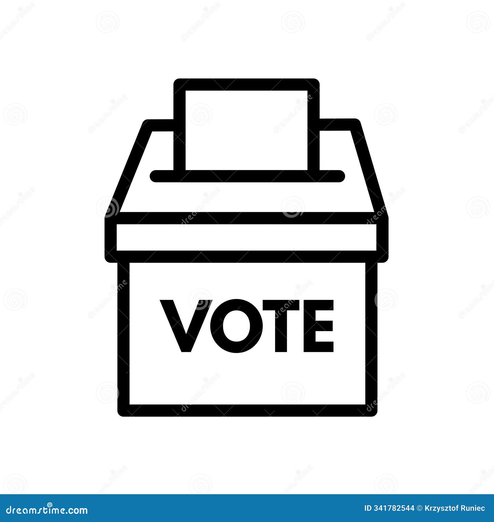 Vote Voting Box - Vector Icon Stock Vector - Illustration of isolated ...