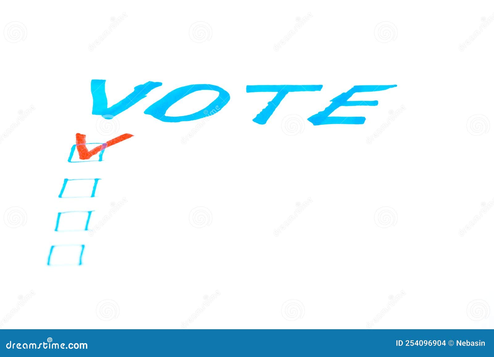 Vote Word on a White Background. Voting Concept Stock Photo - Image of ...