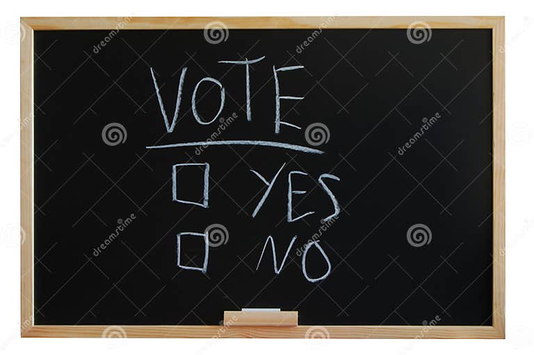 Vote yes or no stock image. Image of checkmark, handwriting - 8274033