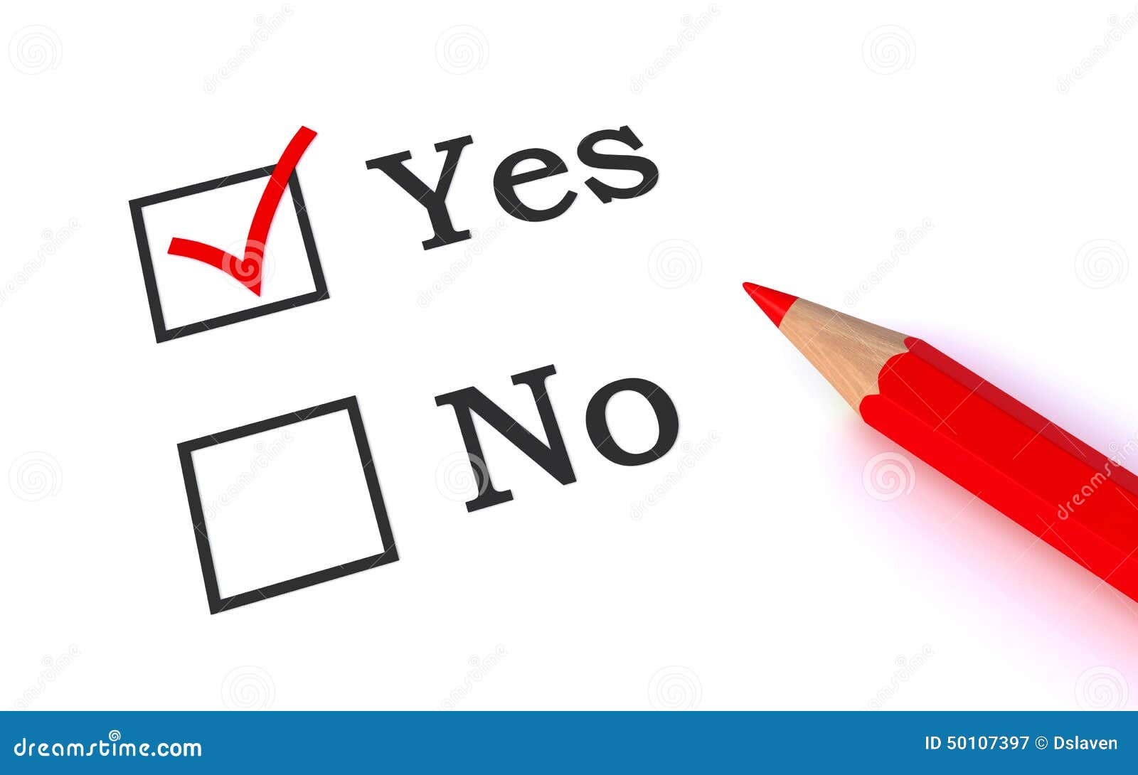 Vote yes stock illustration. Illustration of choose, check - 50107397
