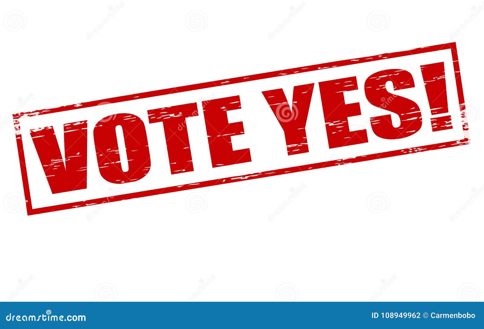 Vote yes stock illustration. Illustration of elect, symbol - 108949962
