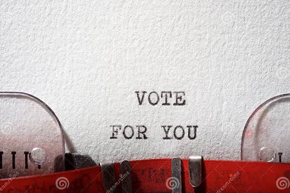 Vote for you text stock image. Image of vote, sentence - 273850137