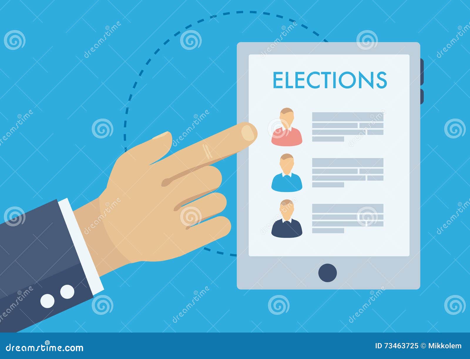 Voting Advice Application, Choosing Candidate Stock Vector ... Voting Advice Application, Choosing Candidate Stock Vector ...