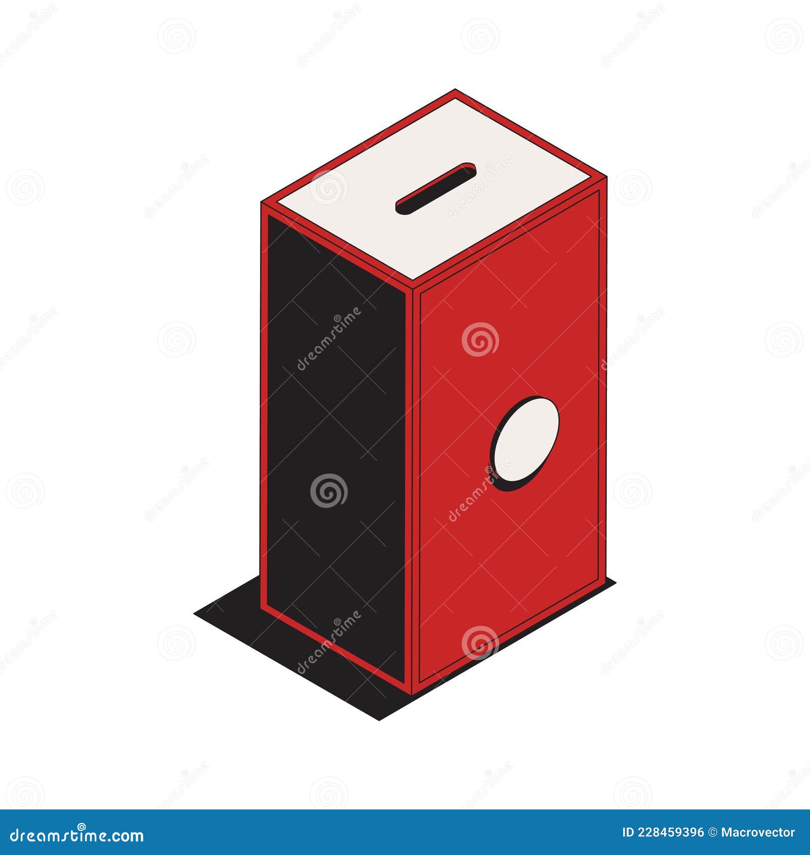 Voting Ballot Box Composition Stock Vector - Illustration of election ...