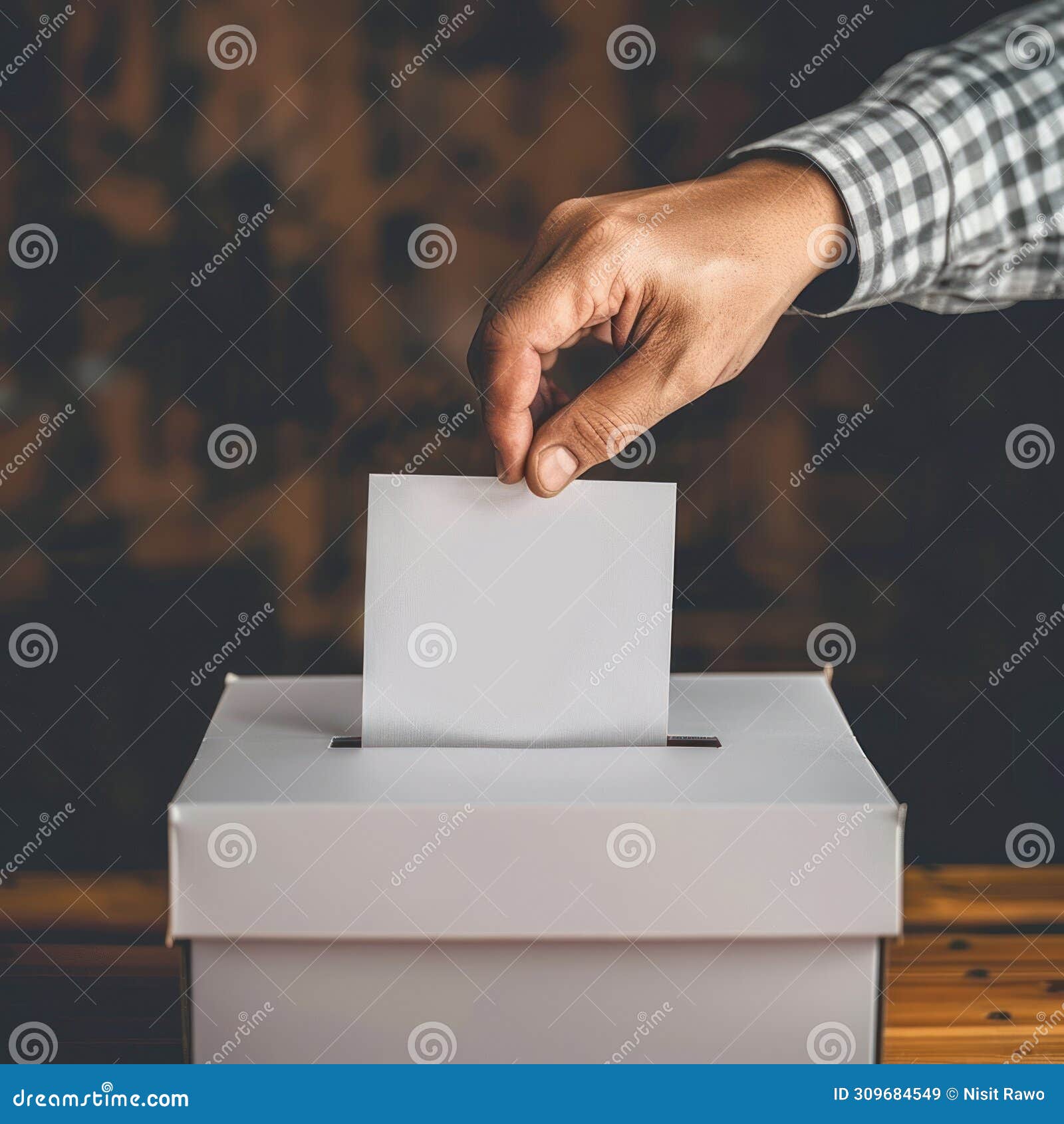 A Voting Ballot or Box Democracy and Participation Stock Image - Image ...